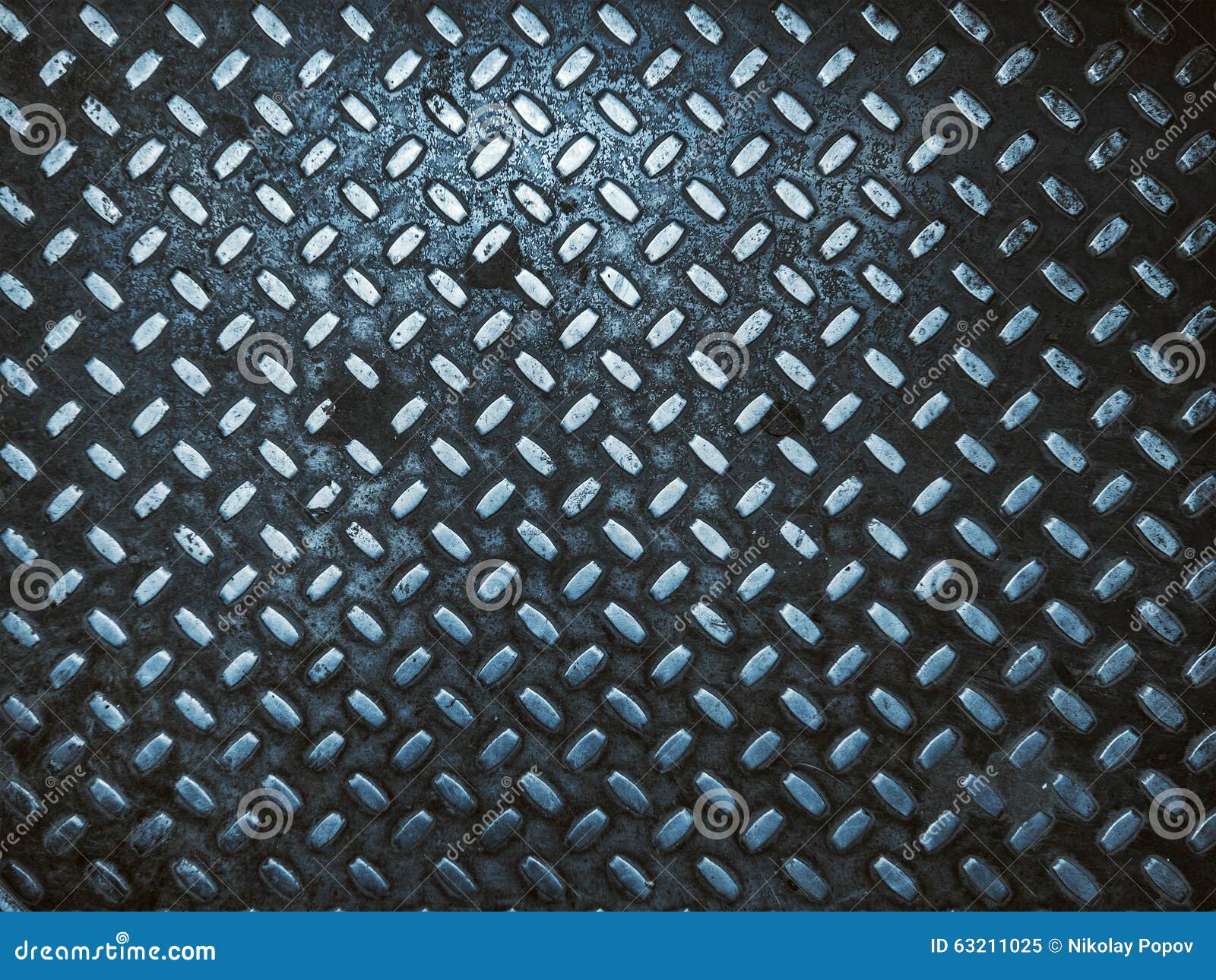 Blue metal tiles. stock image. Image of mesh, grid, panel - 63211025