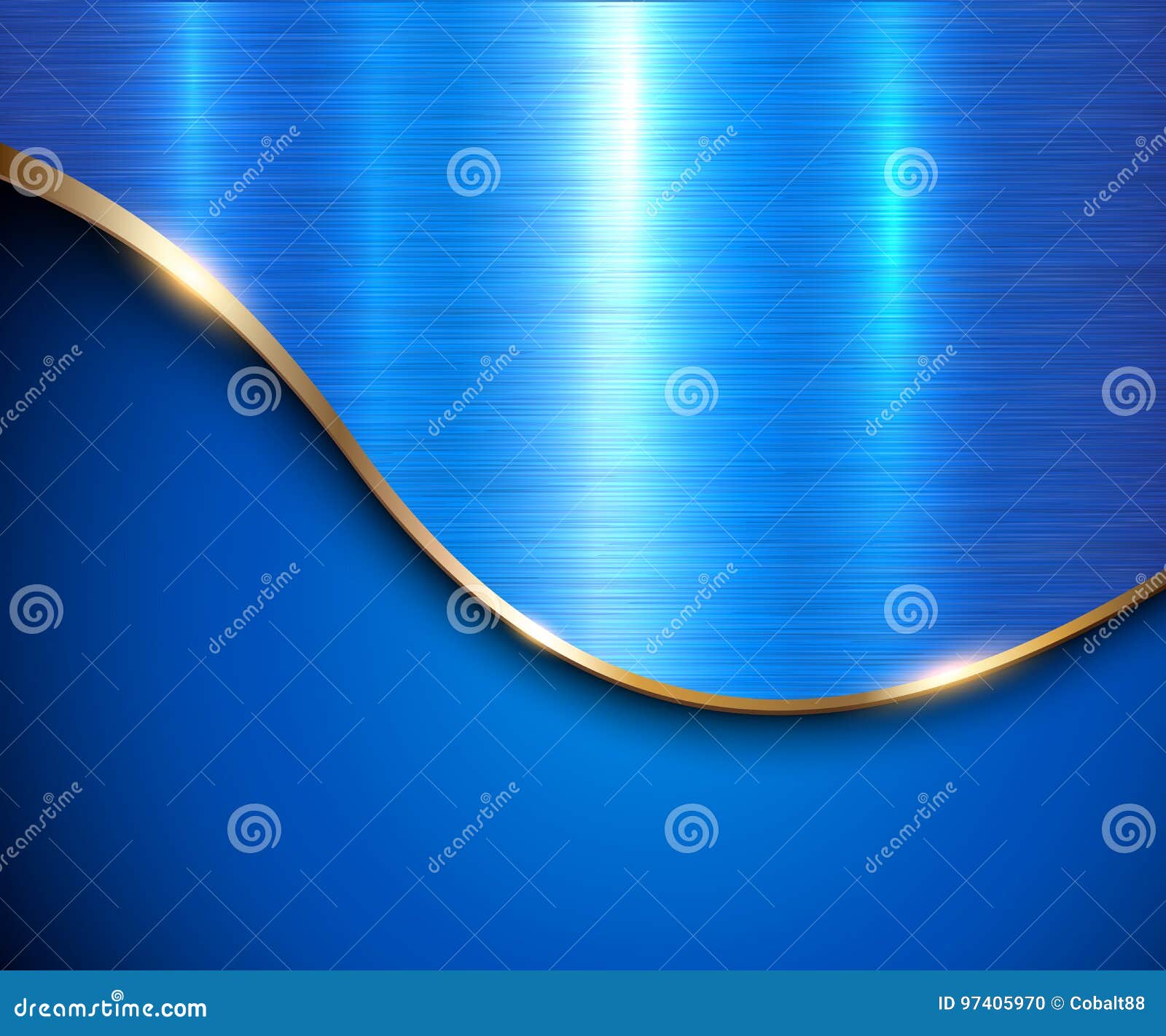 Blue Metal Background