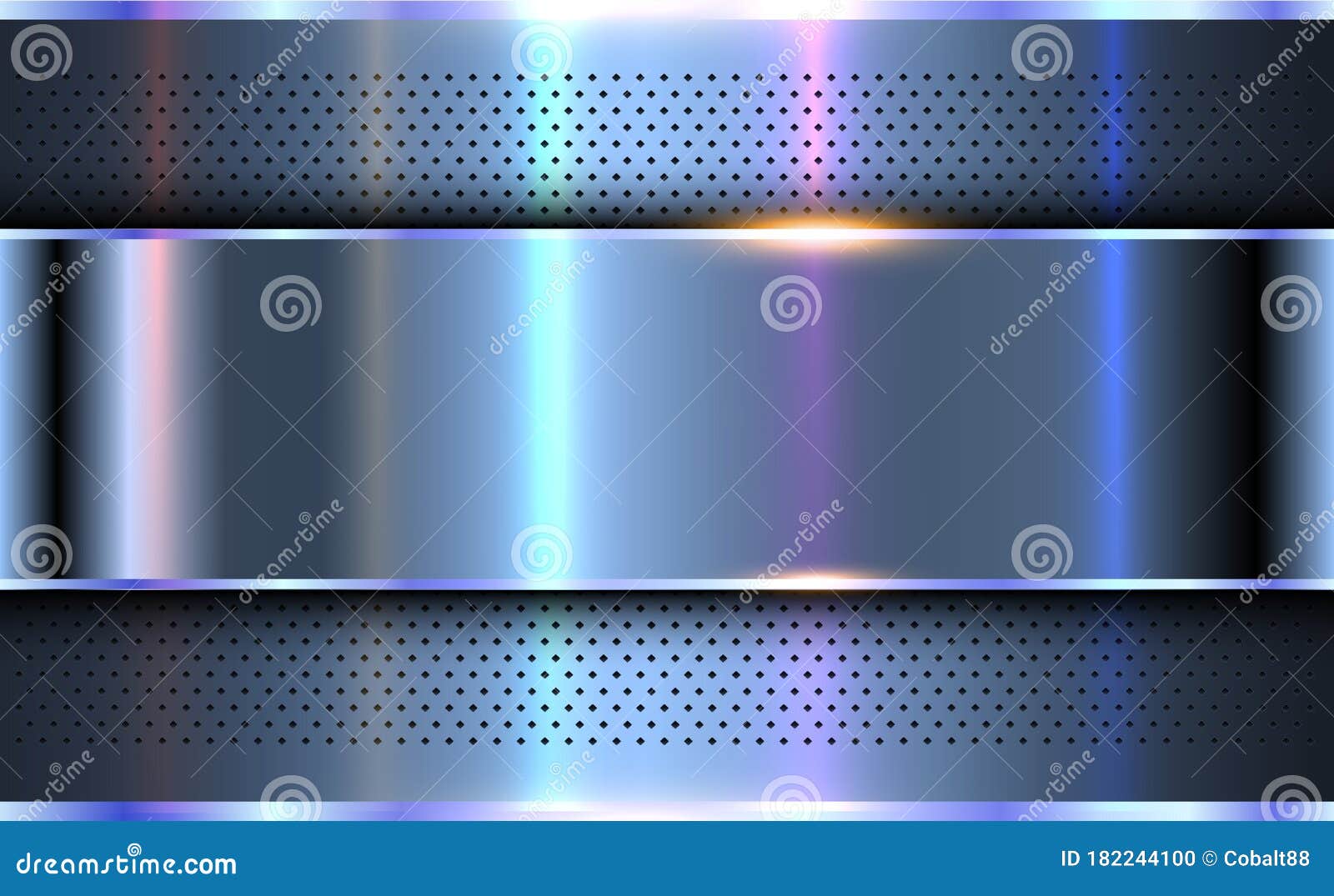 Blue Metallic Foil Texture Background With Beams Stock Photo ...