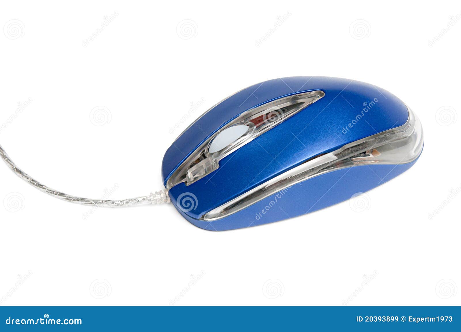 Blue-metallic Computer Mouse Stock Image - Image of optical, input ...