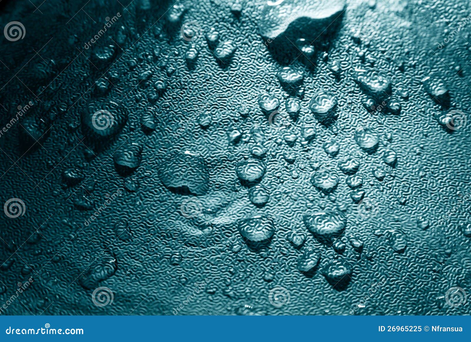Blue metallic drops stock image. Image of closeup, clear - 26965225