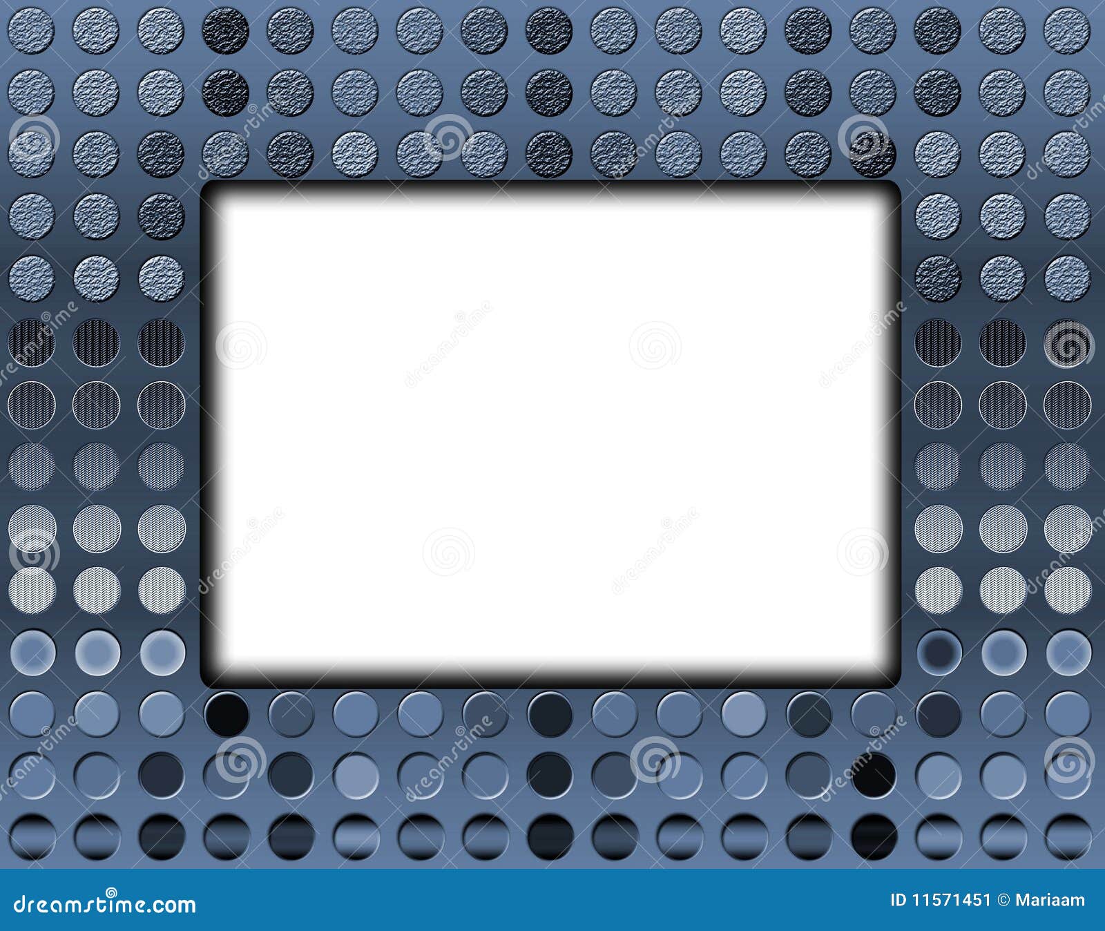 Blue metallic frame stock illustration. Illustration of blue - 11571451