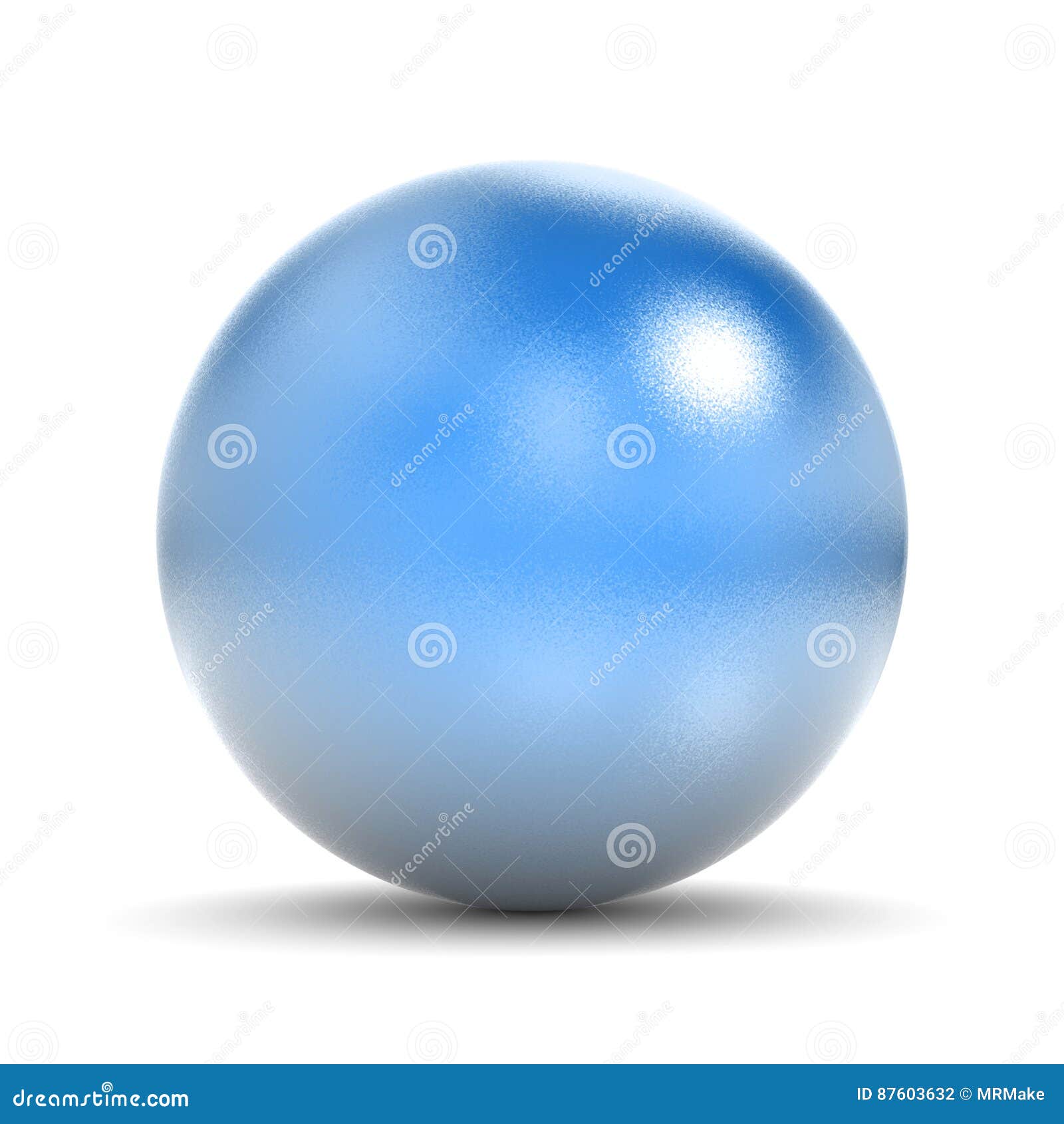 Blue Metallic Sphere stock illustration. Illustration of reflection ...