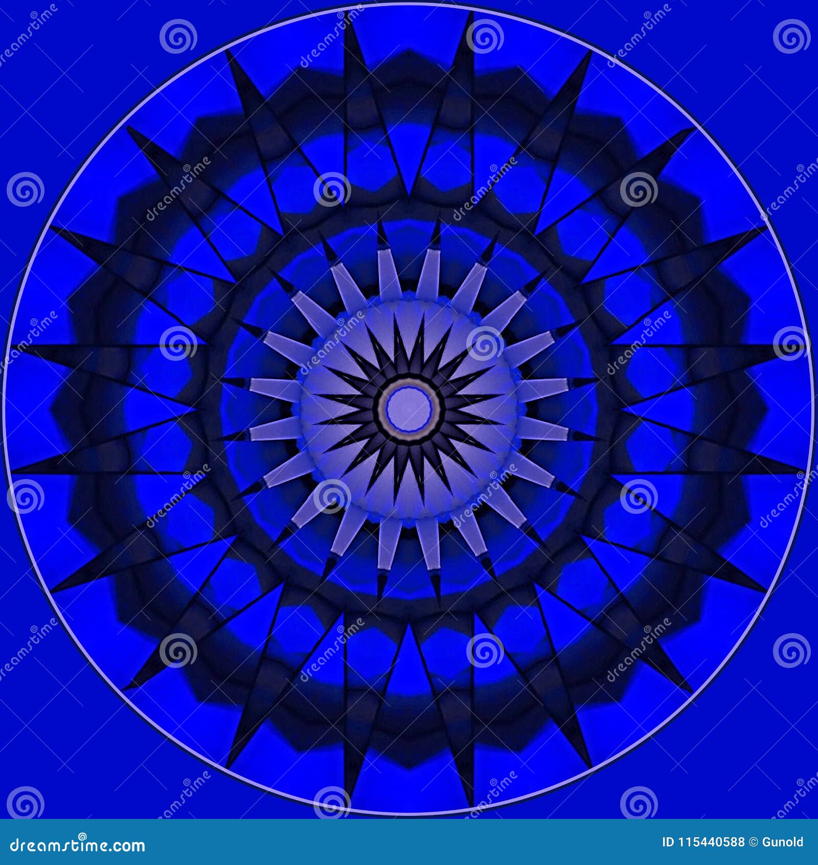 Blue Metallic Stars on Royal Blue Stock Illustration - Illustration of ...