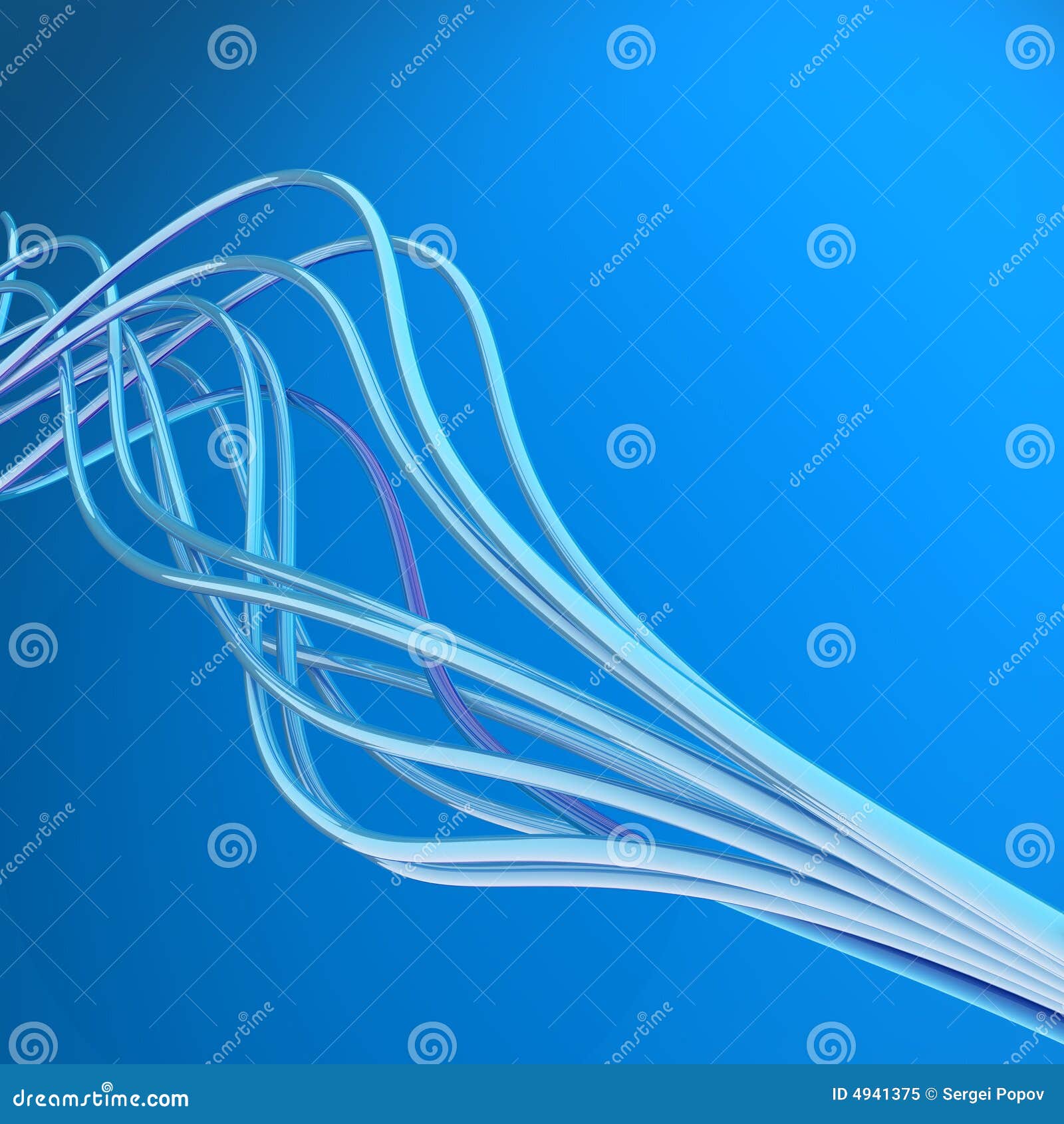 Blue metallic wires stock illustration. Illustration of design - 4941375