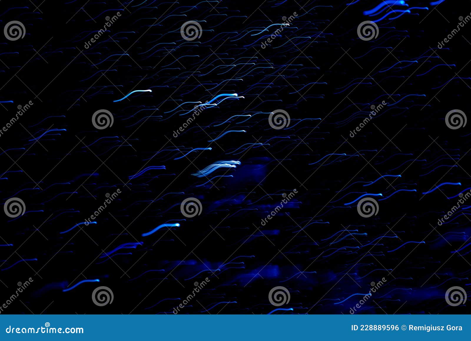 Blue Meteor Shower, Background or Texture Stock Photo - Image of comet ...