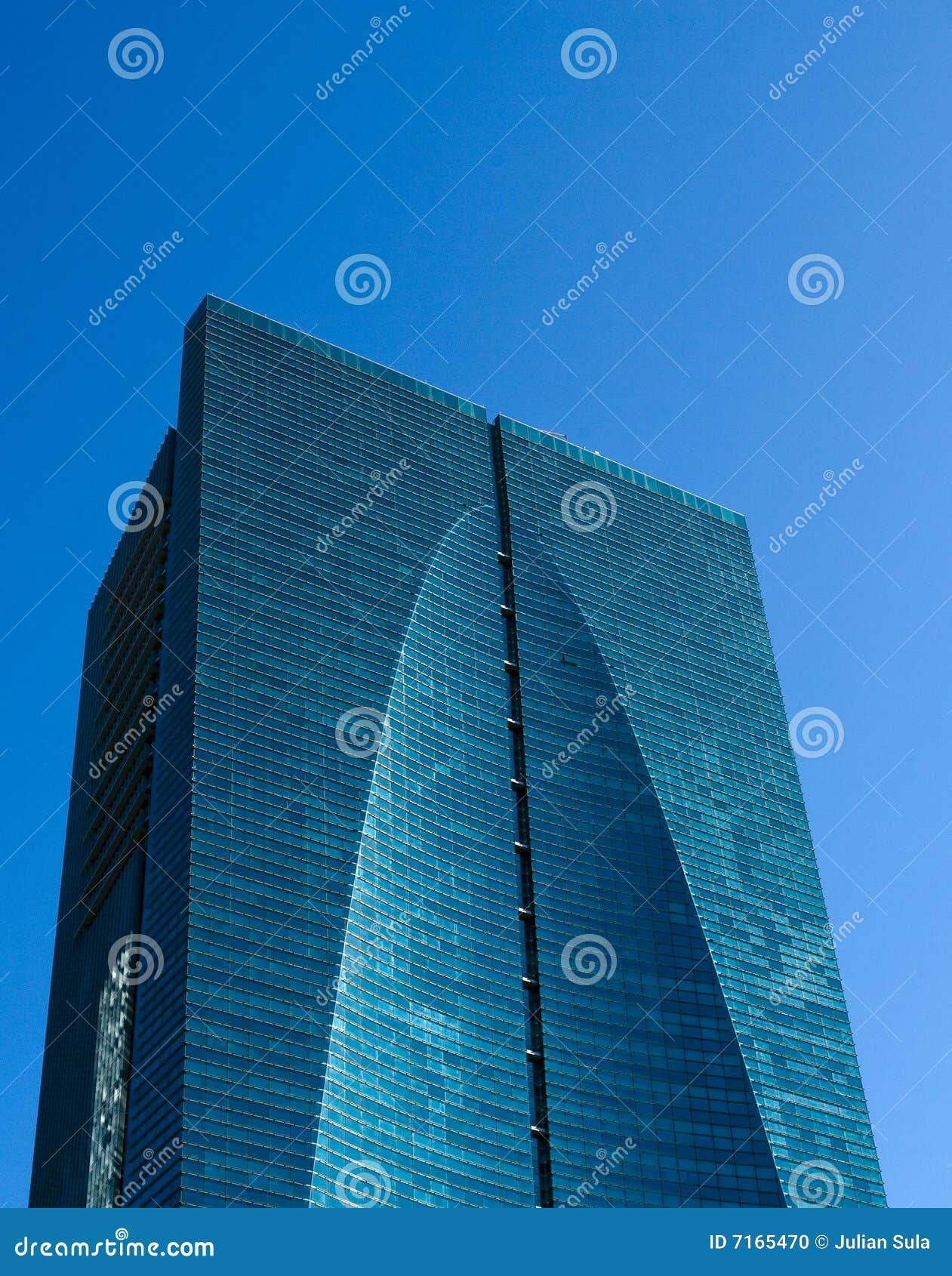 Blue Miami High Rise Building Stock Photo - Image of design, district ...