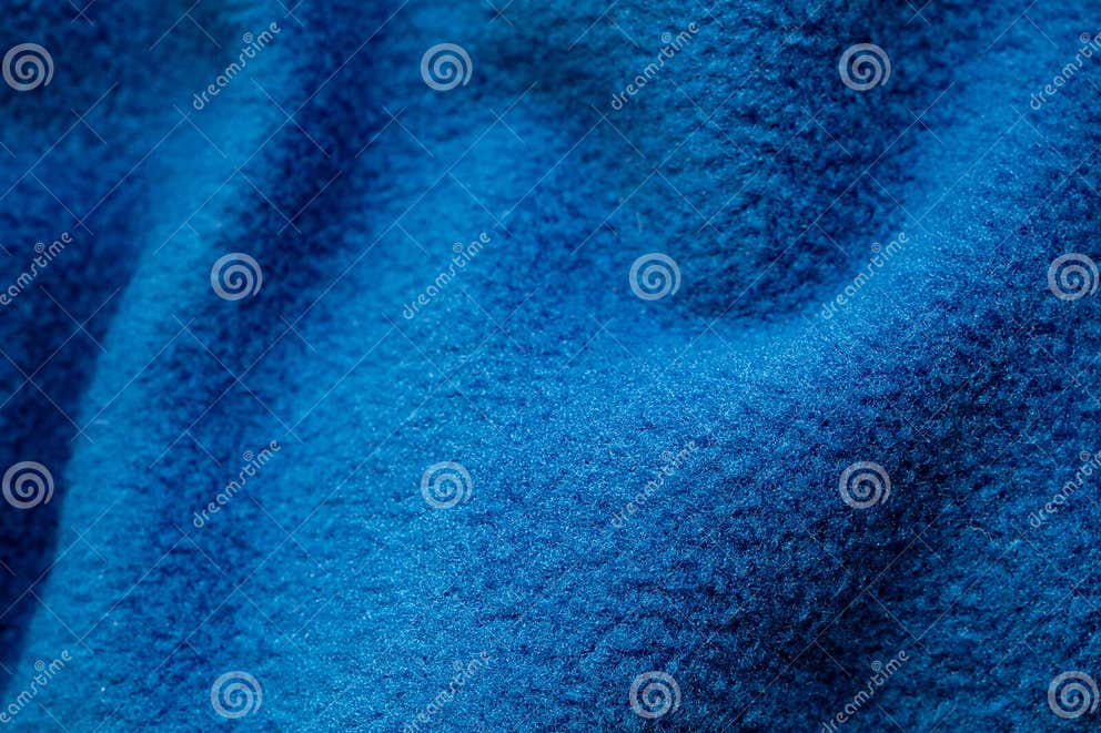 Blue Micro Fleece Textured Background Stock Image - Image of macro ...