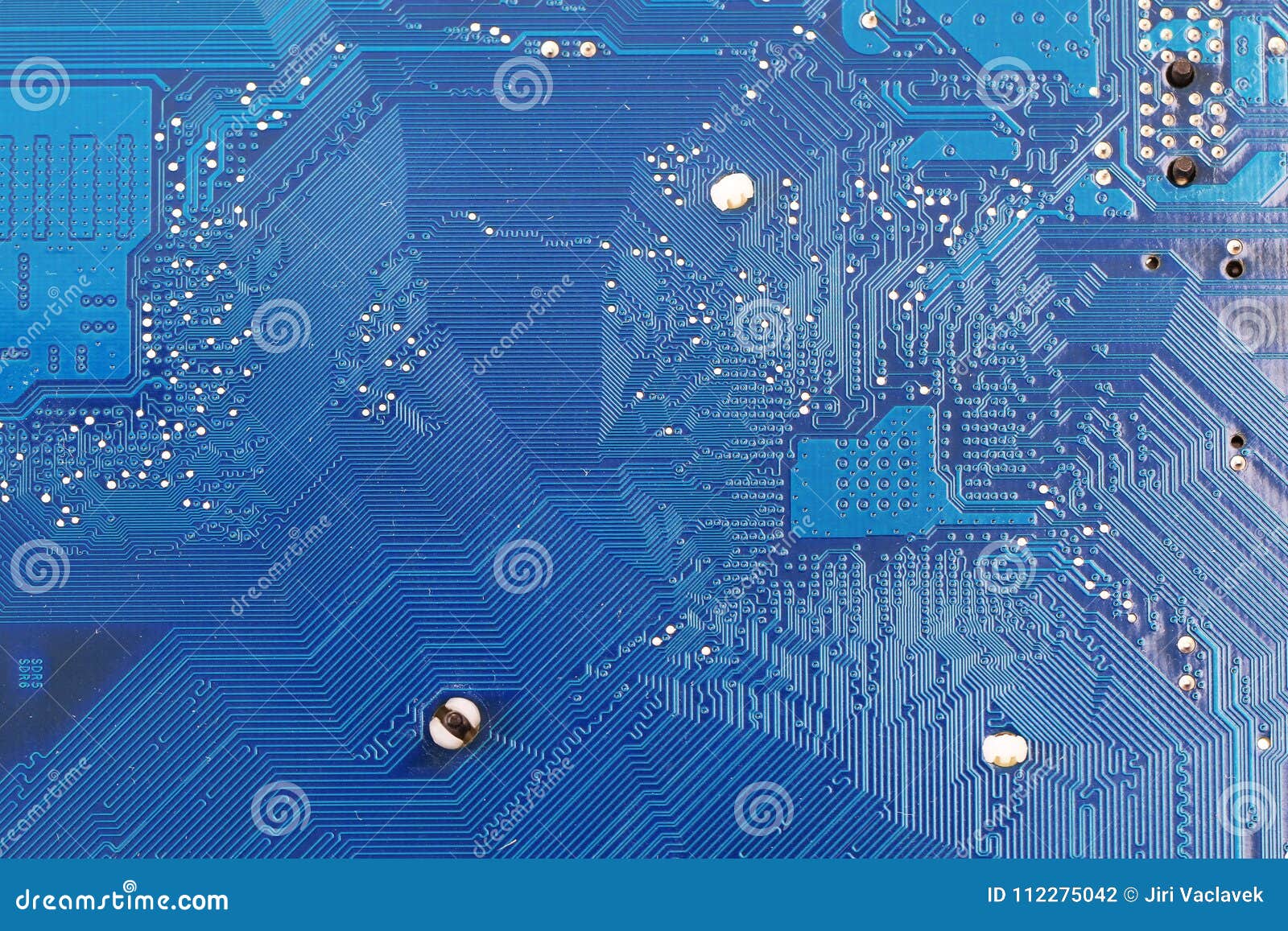 Blue microchip texture stock photo. Image of motherboard - 112275042