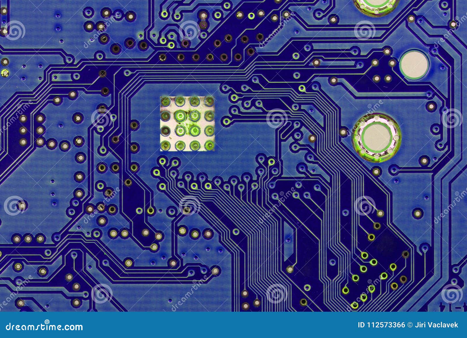 Blue microchip texture stock photo. Image of background - 112573366