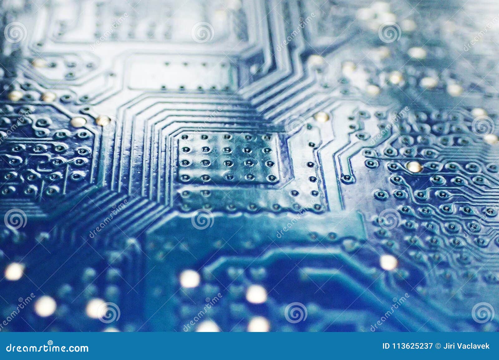 Blue microchip texture stock image. Image of component - 113625237