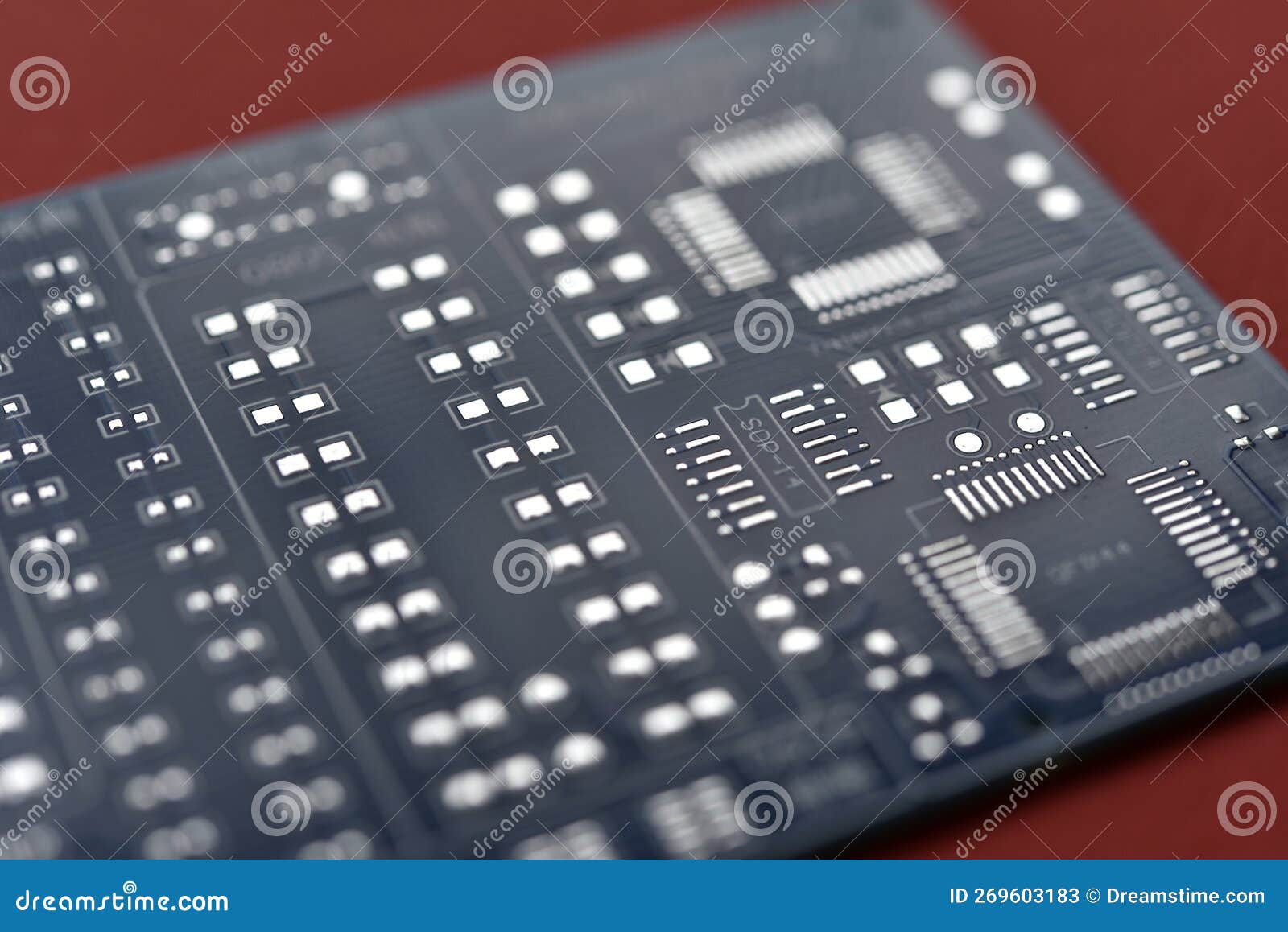 Blue Microcontroller Chip. a Chip with a Processor Stock Image - Image ...