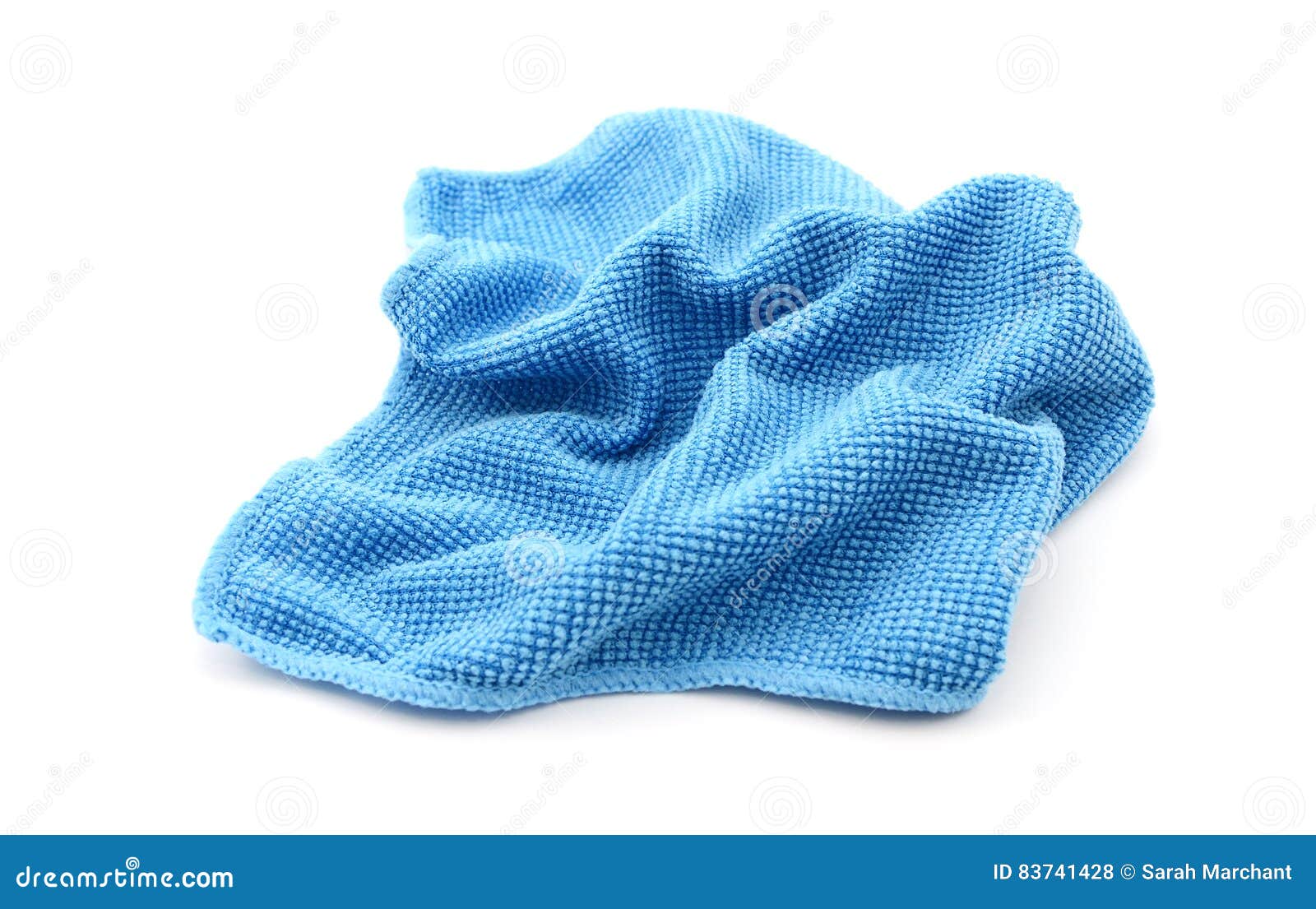 Blue Microfibre Screen Cleaning Cloth Stock Photo - Image of isolated ...