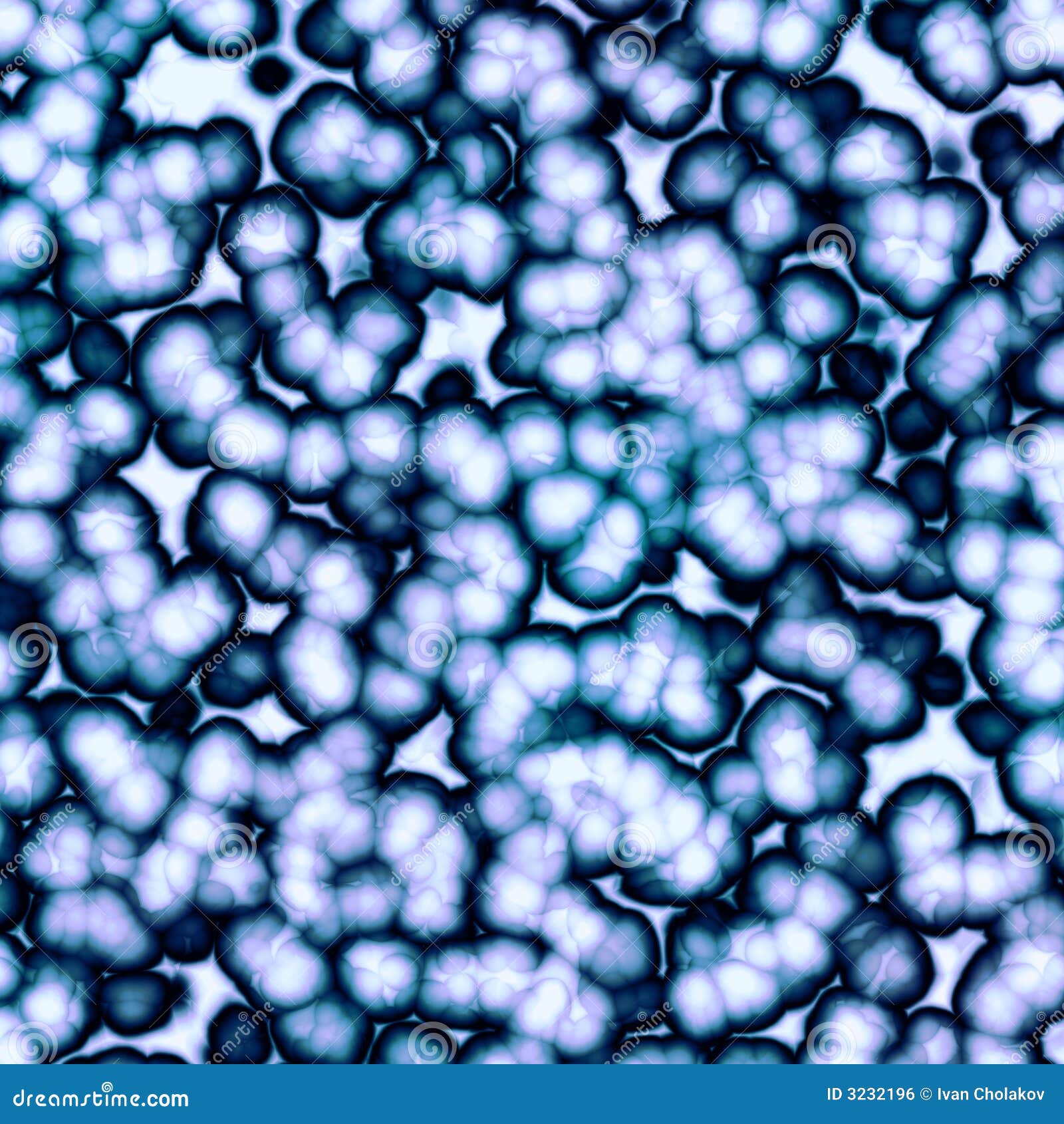 Blue microorganisms stock illustration. Illustration of microbiology ...