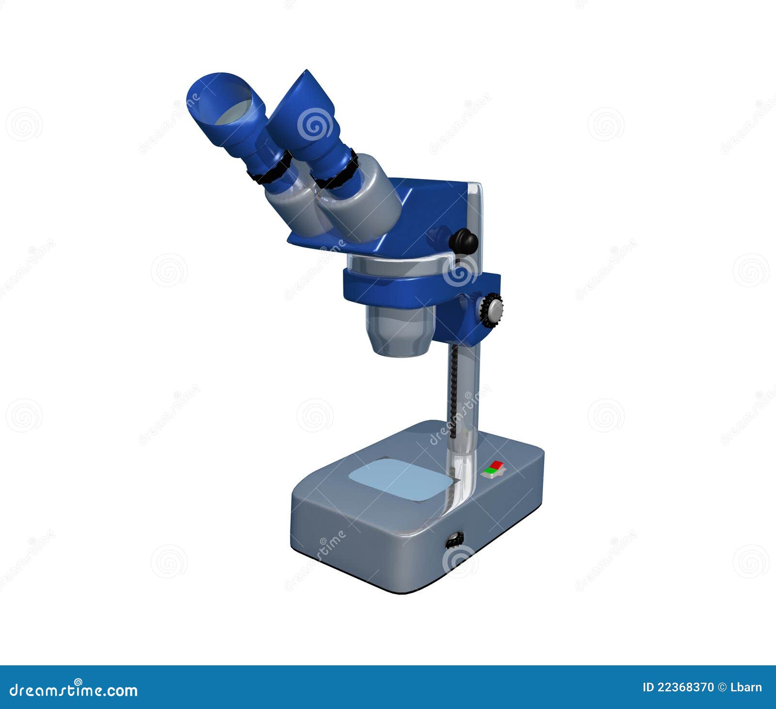 Blue microscope stock illustration. Illustration of concepts - 22368370