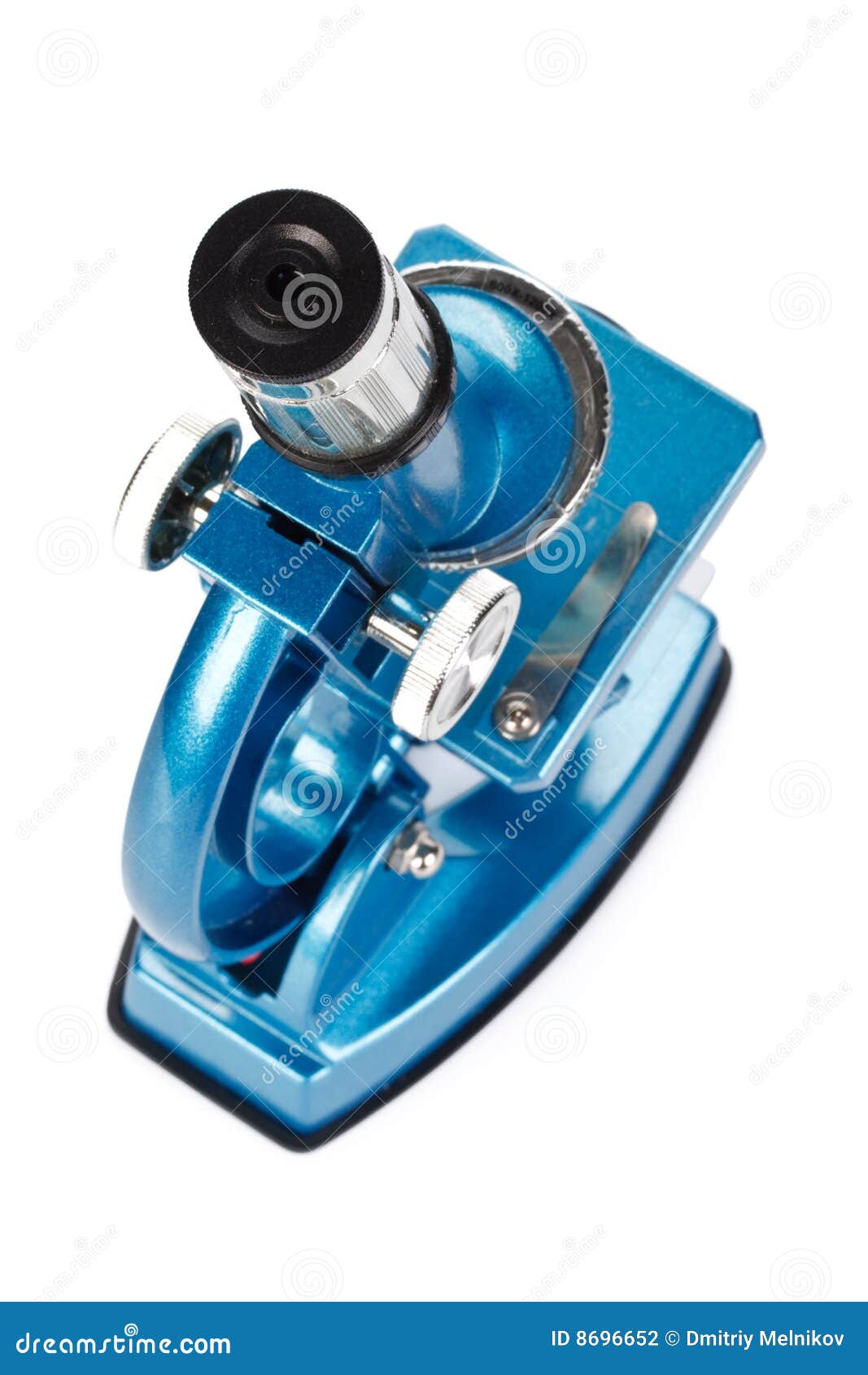 Blue microscope stock photo. Image of exploration, instrument - 8696652