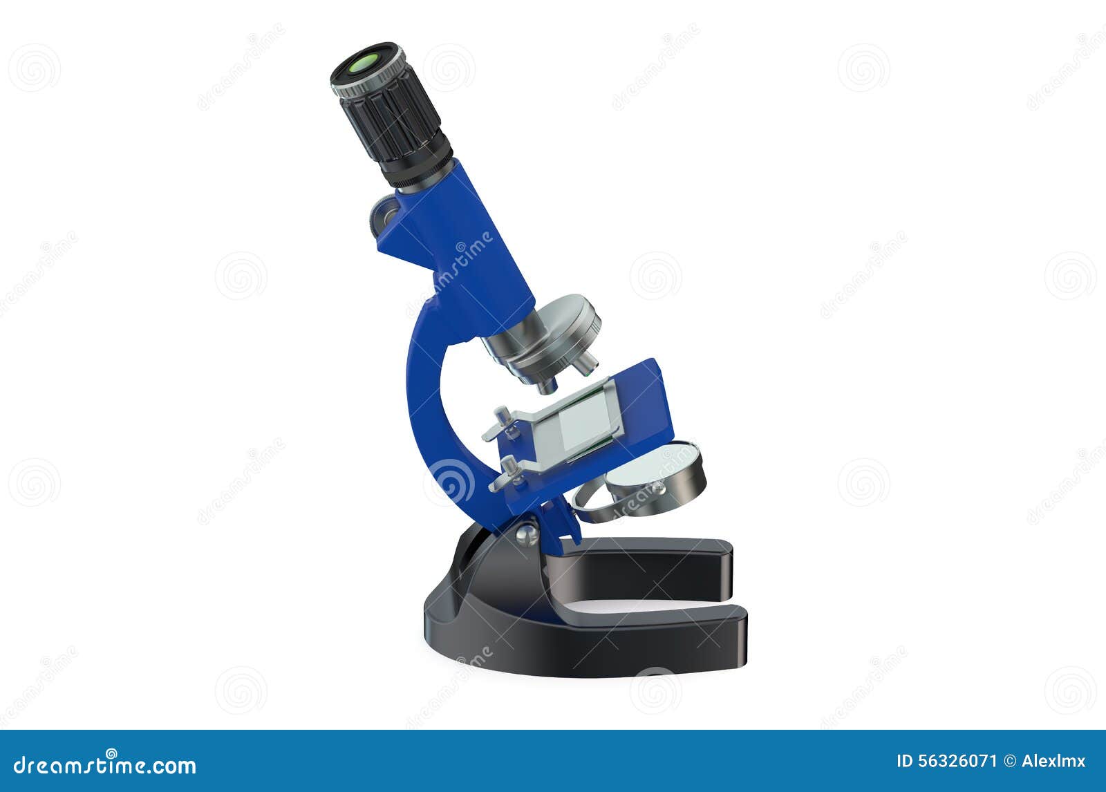 A Blue Microscope That Shines Germs. Cartoon Vector | CartoonDealer.com ...