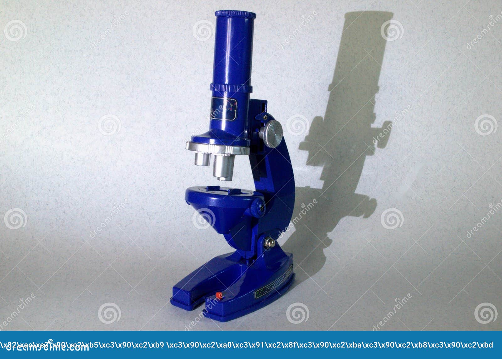 Blue Microscope Royalty-Free Stock Photo | CartoonDealer.com #224411493