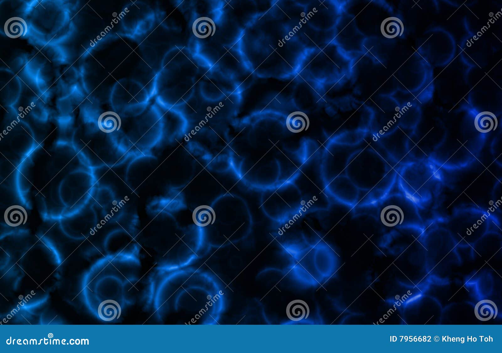 Blue Microscopic Cell Organisms Stock Illustration - Illustration of ...