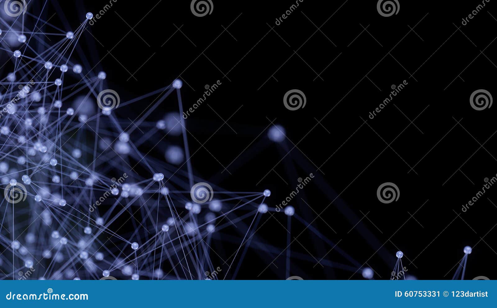 Blue Microscopic Molecules Structure Stock Image - Image of model ...