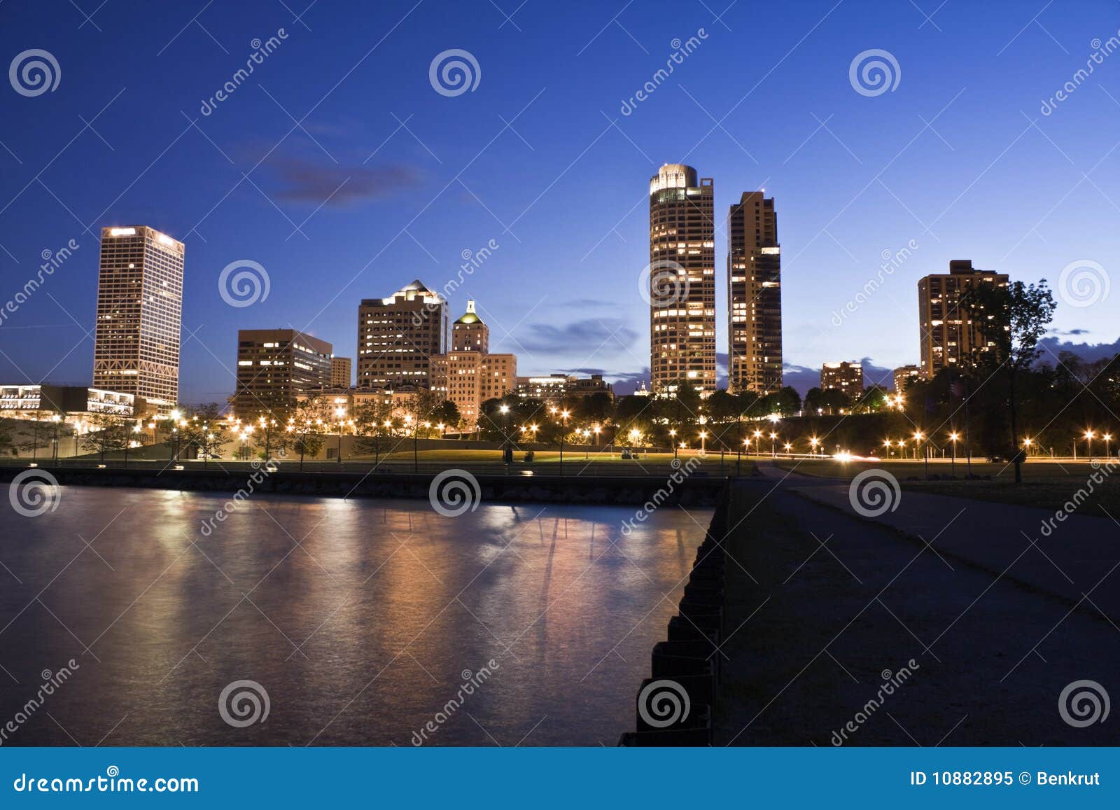 Blue Milwaukee stock image. Image of michigan, traveling - 10882895
