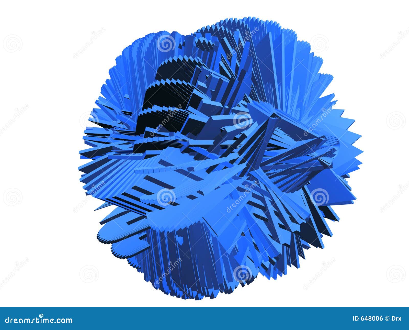 Blue mind stock illustration. Illustration of chaos, dimensions - 648006