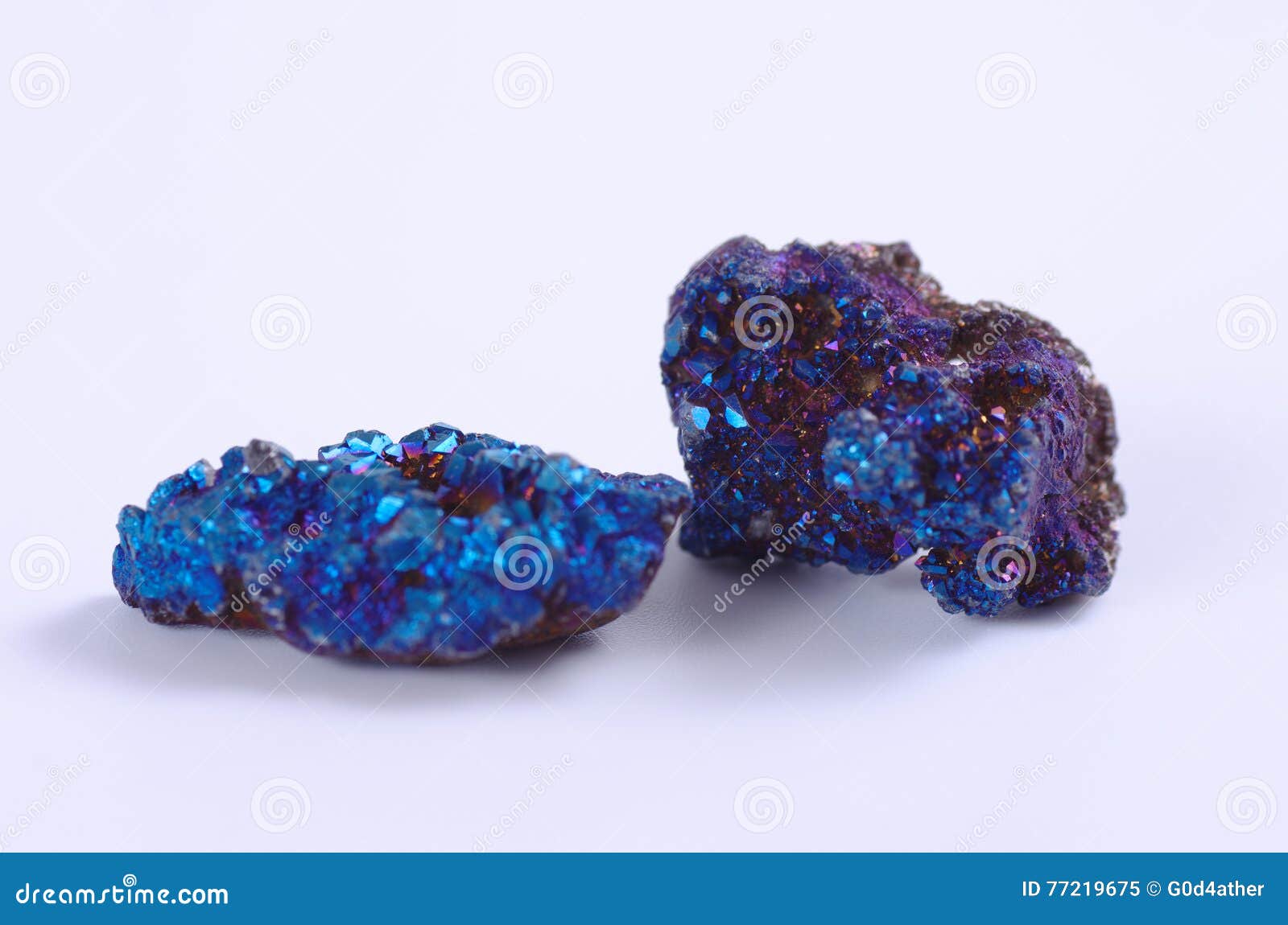 Blue minerals stock image. Image of crystals, stone, objects - 77219675