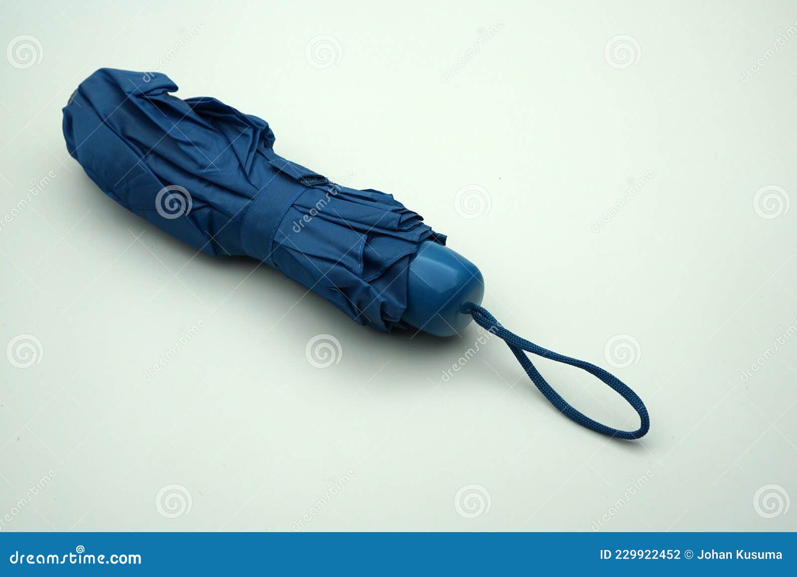 Blue mini umbrella stock photo. Image of handle, seasons - 229922452