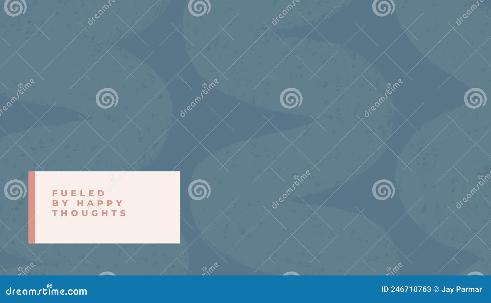 Blue Minimal Abstract Motivational Desktop Wallpaper Stock Illustration ...