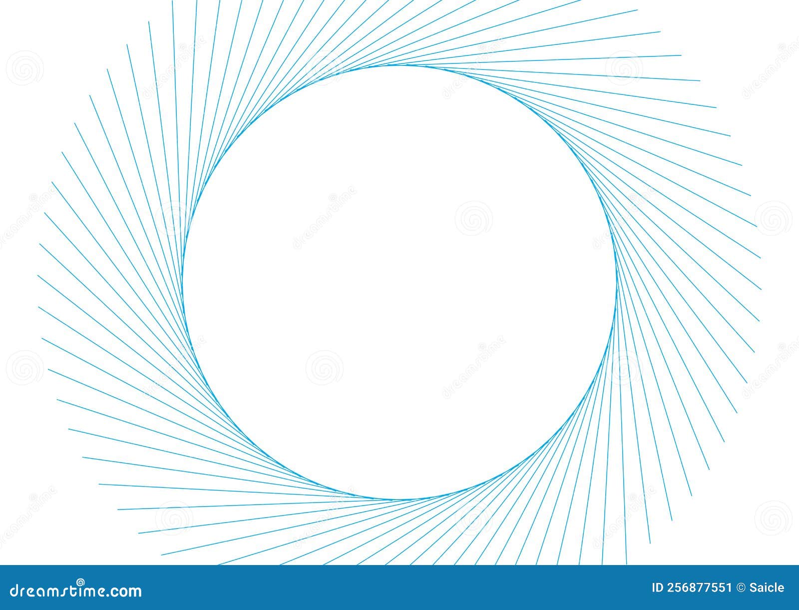 Blue Minimal Round Lines Abstract Futuristic Tech Background Stock ...