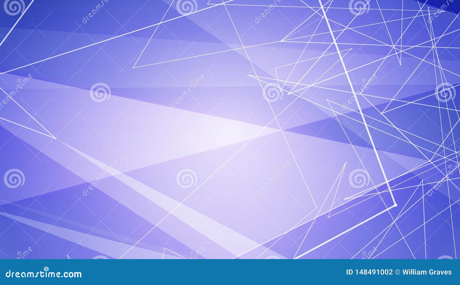 Blue Minimalist Lines and Triangles Illustration Stock Photo - Image of ...