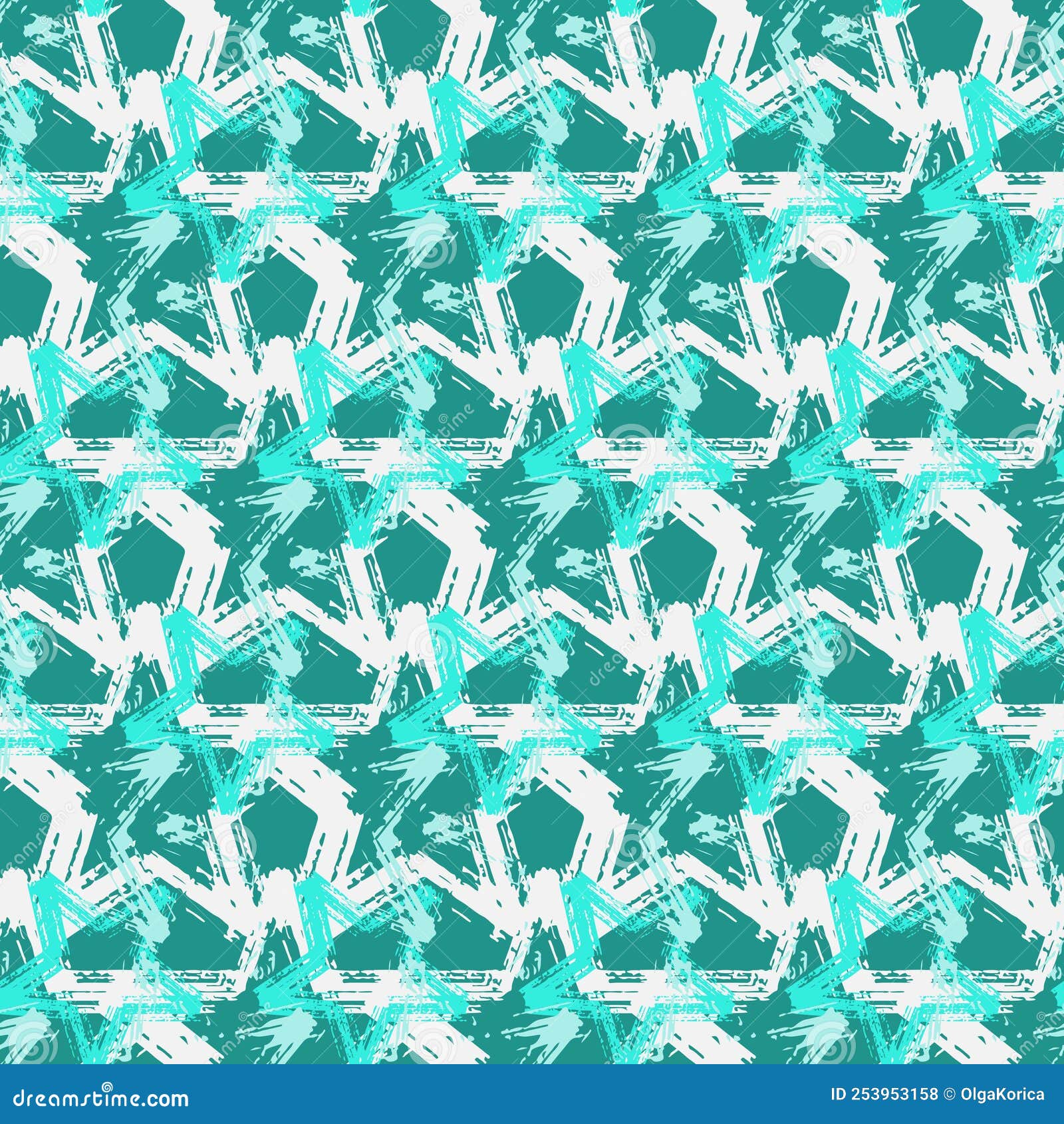 Blue Mint Seamless Pattern Graffiti Star, Decorative Background for ...