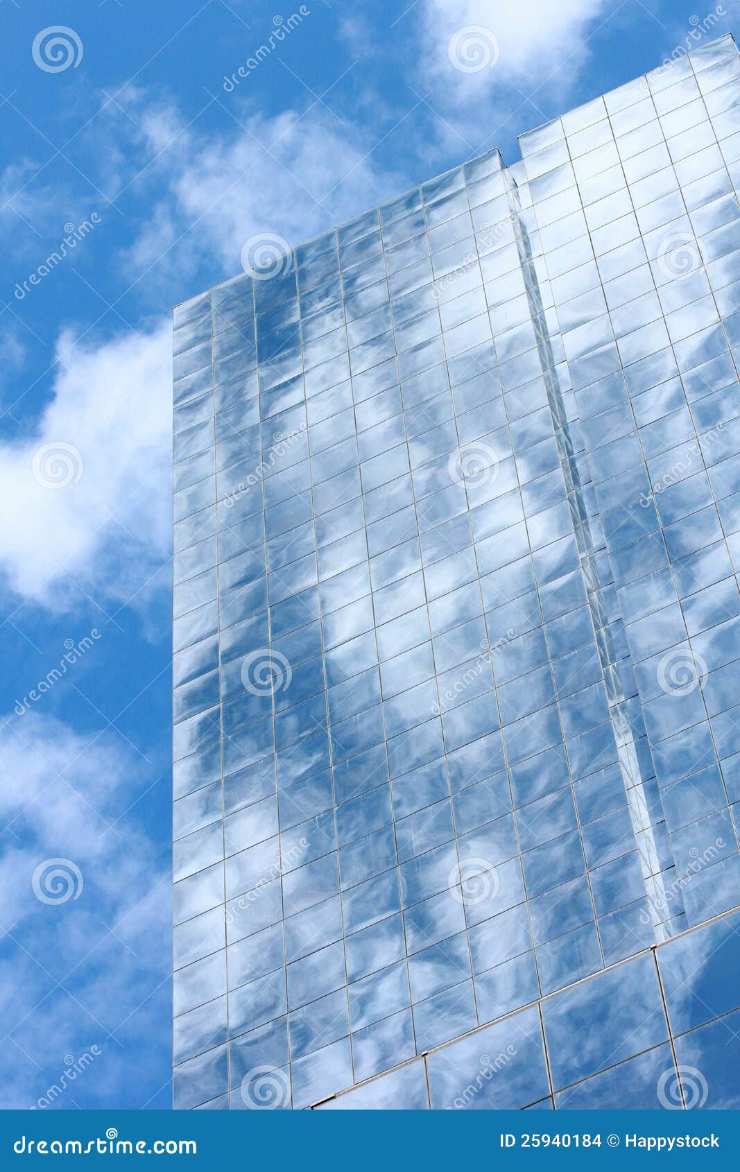 Blue Mirror Glass Building, Exterior Building Stock Photo - Image of ...