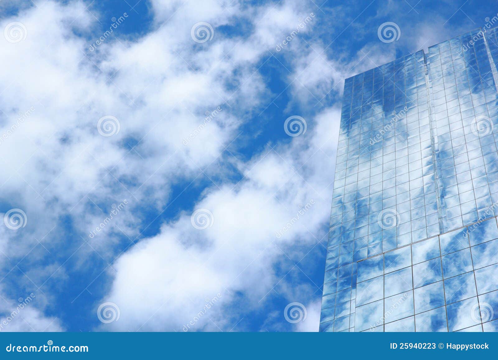Blue Mirror Glass Building, Exterior Building Stock Image - Image of ...