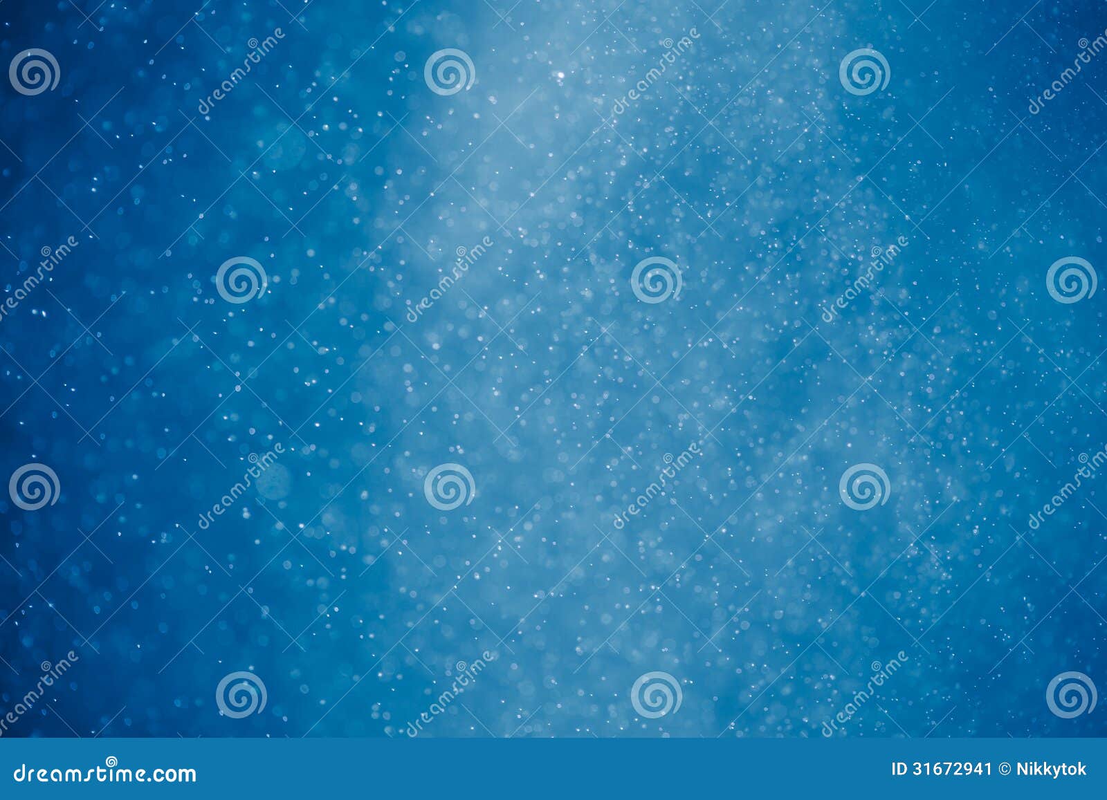 Blue Mist And A Tree With Yellow Leaves In The Forest Royalty-Free ...