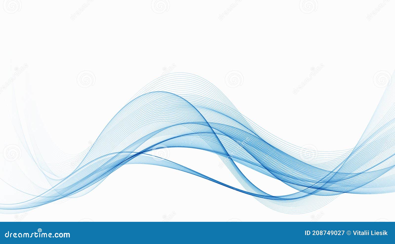 Blue Modern Abstract Lines Swoosh Certificate Speed Smooth Wave Border ...