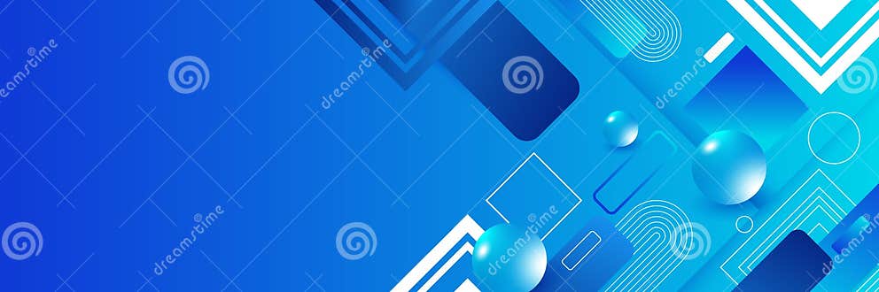 Blue Modern Banner Background. Vector Abstract Graphic Design Banner ...