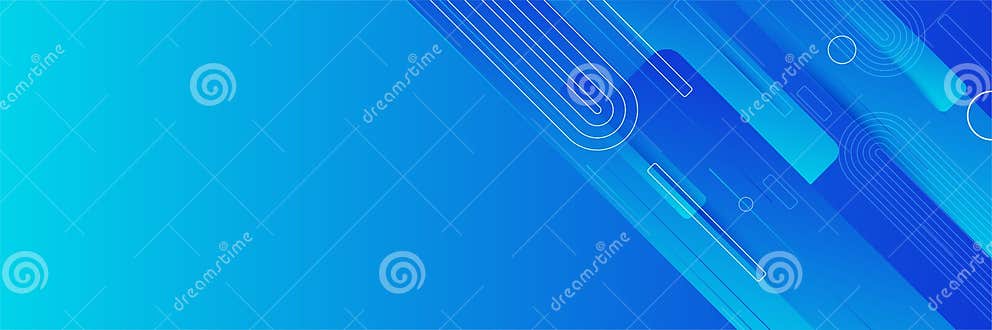Blue Modern Banner Background. Vector Abstract Graphic Design Banner ...