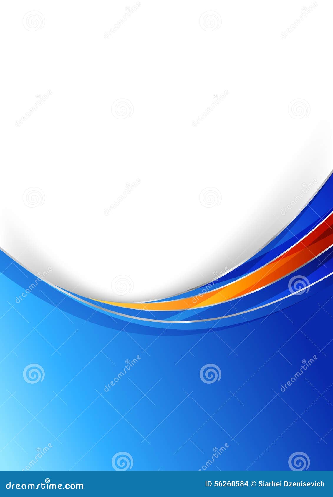 Blue Modern Folder with Metal Border Design Stock Vector - Illustration ...