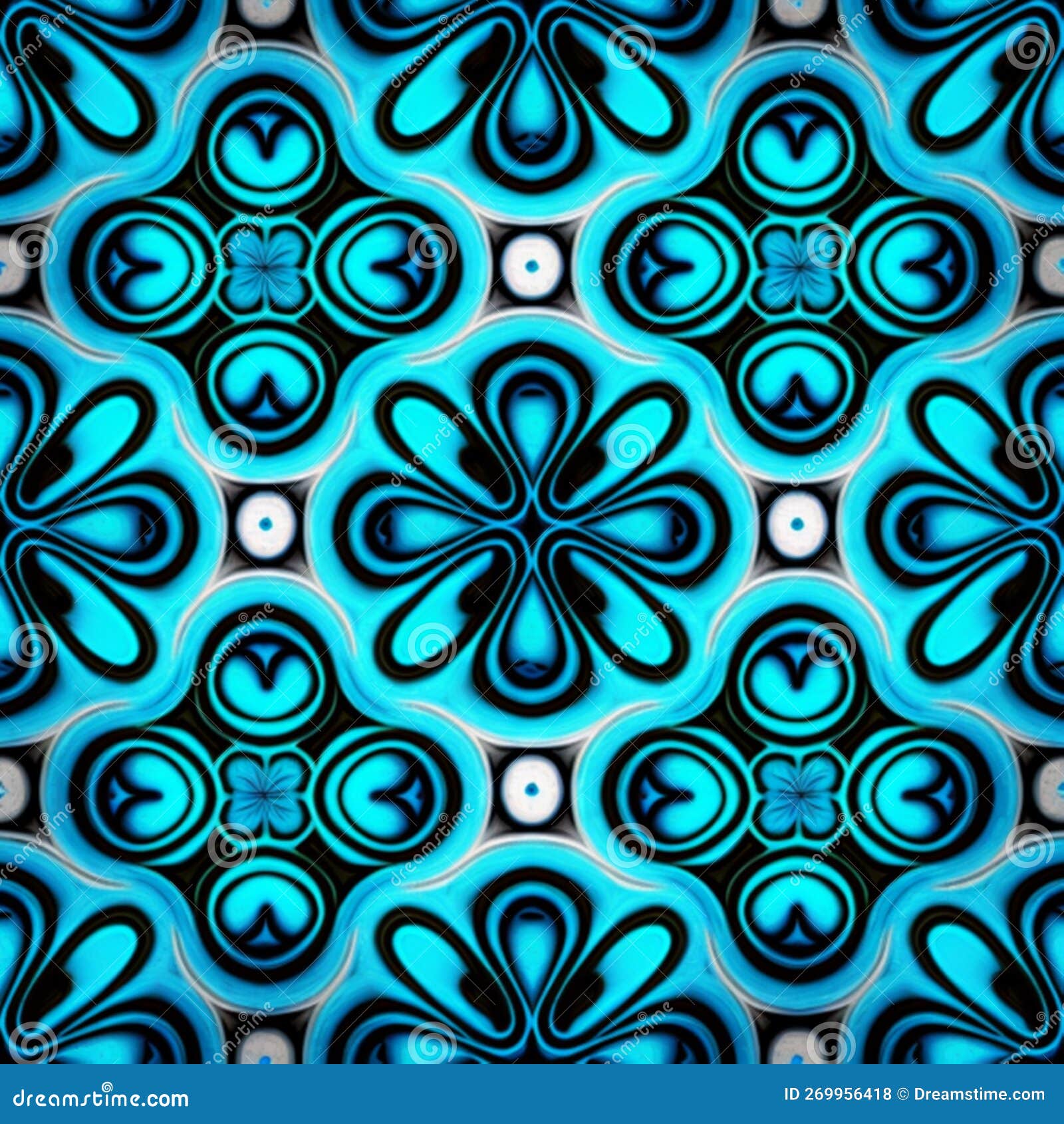 Blue Modern Pattern in Graphic Design Stock Illustration - Illustration ...
