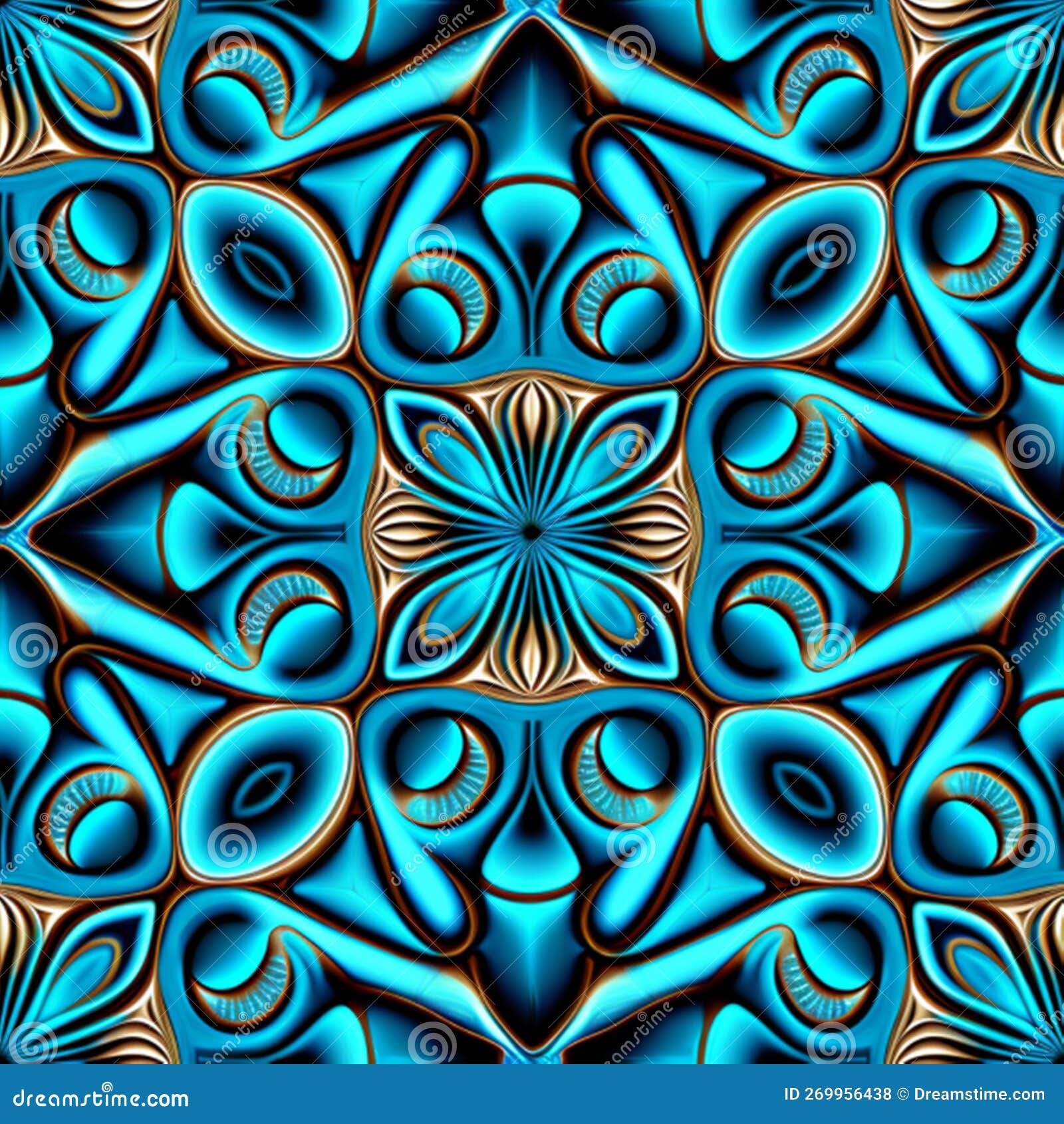 Blue Modern Pattern in Graphic Design Stock Illustration - Illustration ...