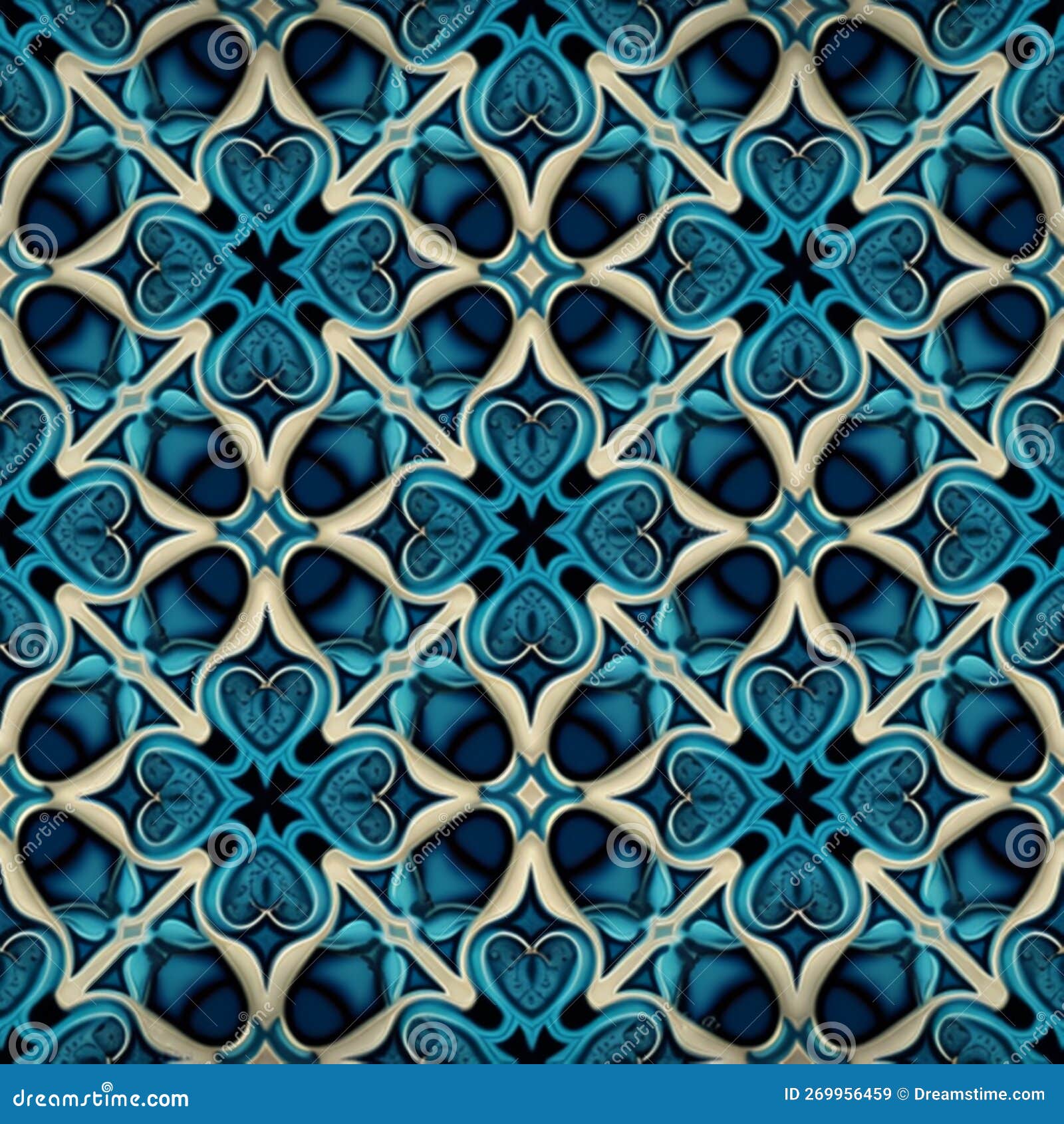 Blue Modern Pattern in Graphic Design Stock Illustration - Illustration ...