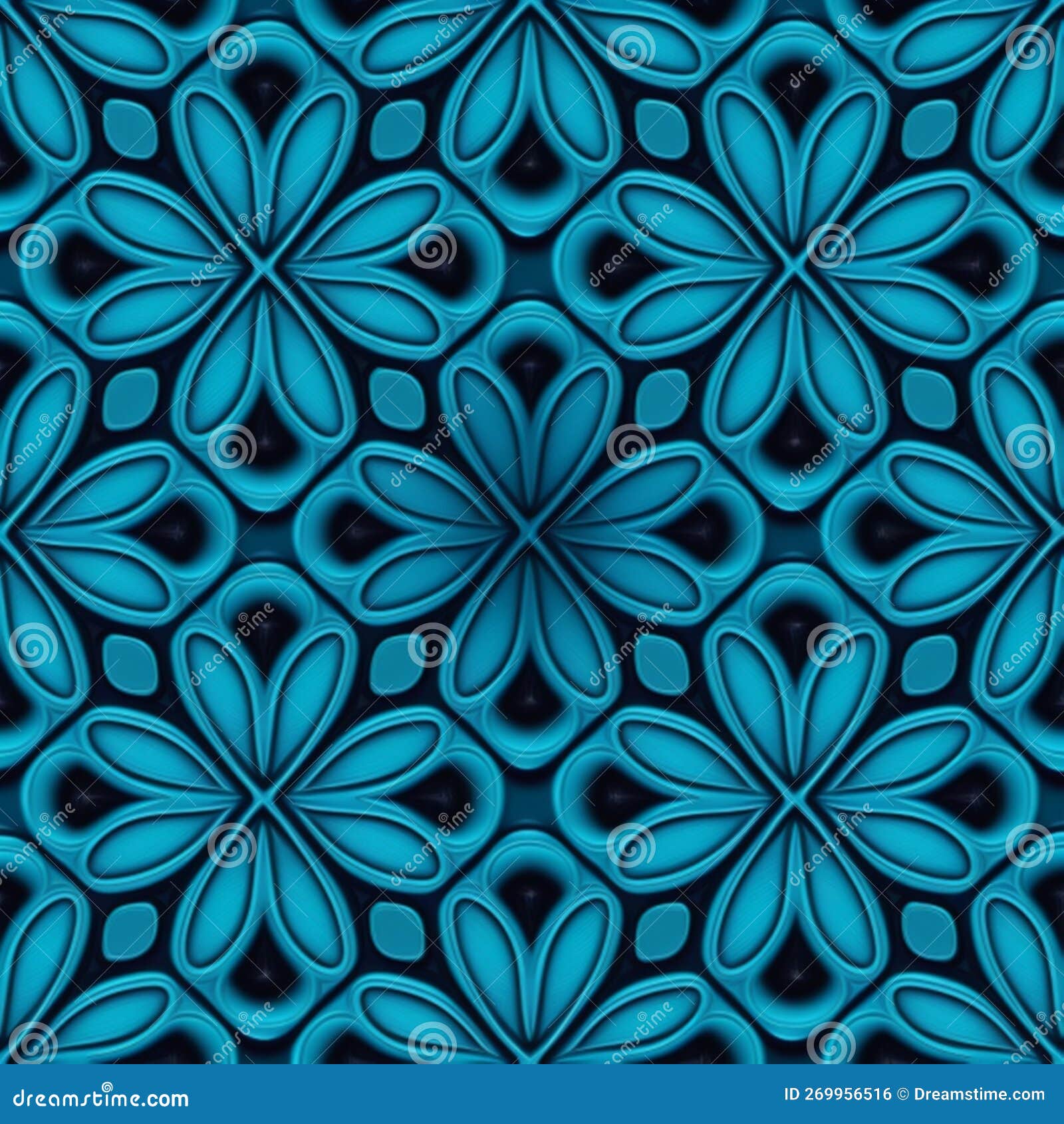 Blue Modern Pattern in Graphic Design Stock Illustration - Illustration ...