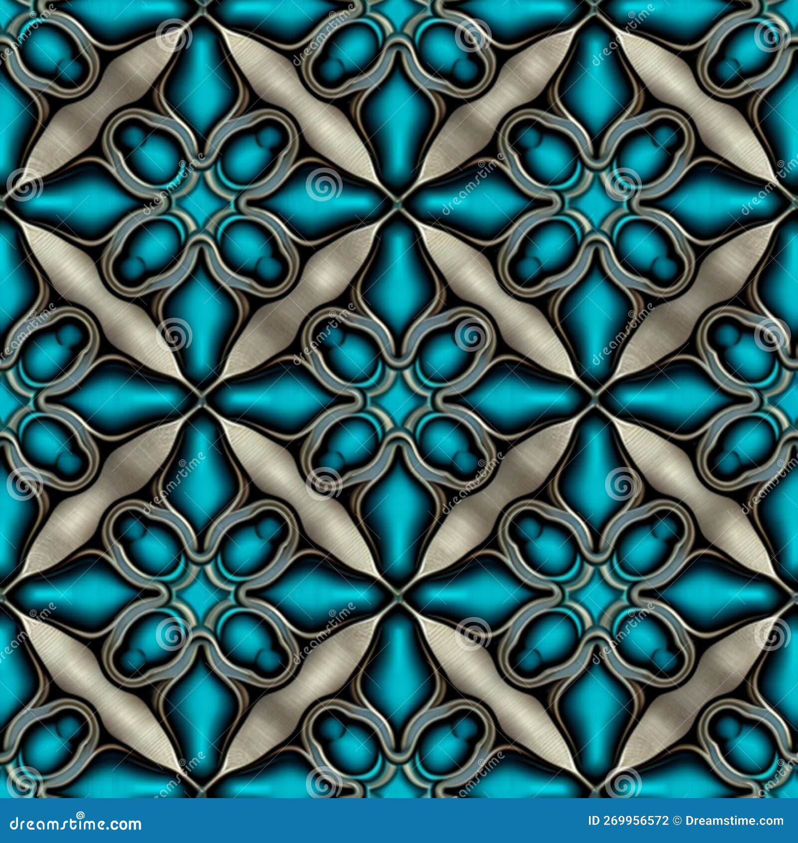 Blue Modern Pattern in Graphic Design Stock Illustration - Illustration ...