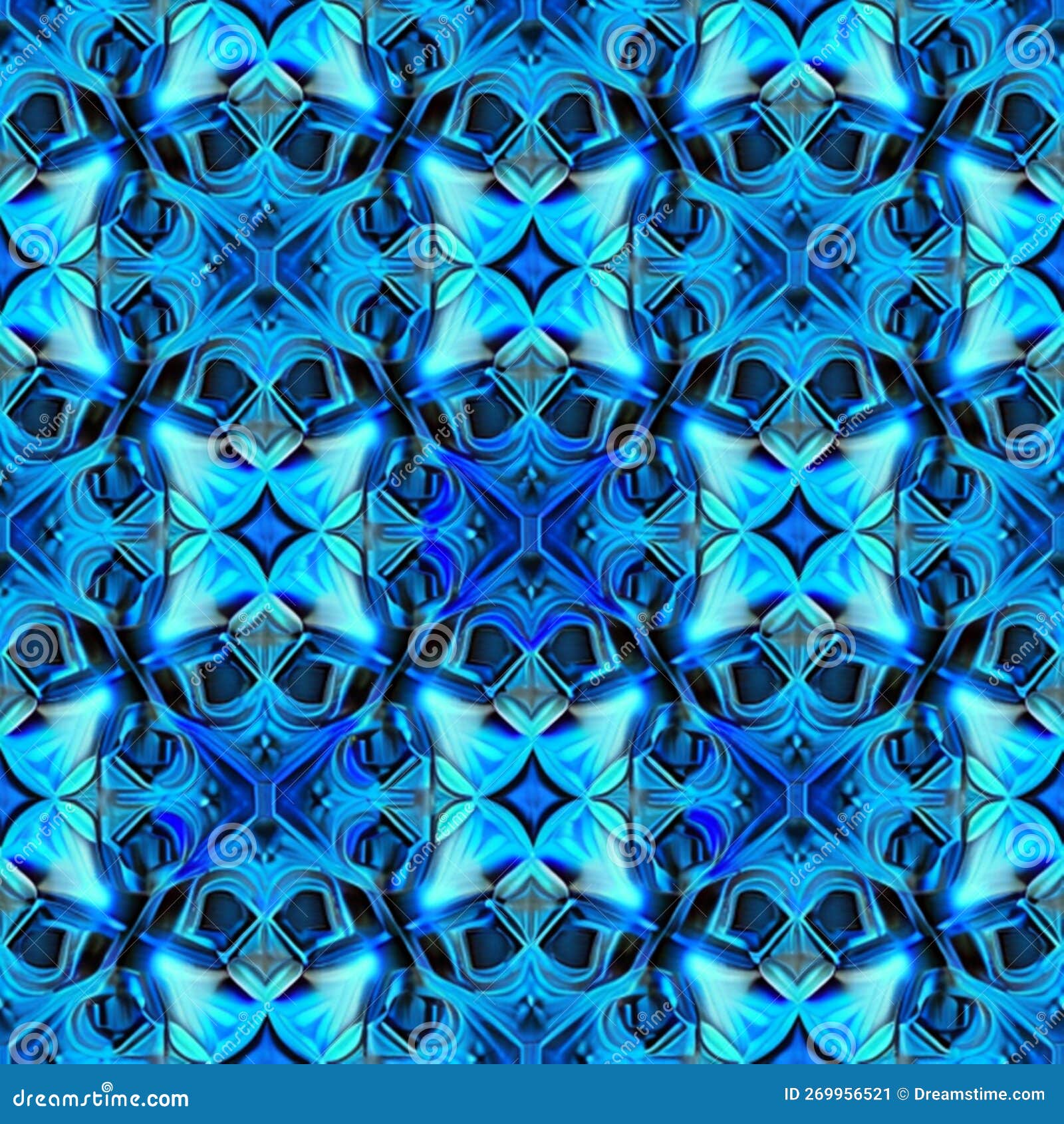 Blue Modern Pattern in Graphic Design Stock Illustration - Illustration ...