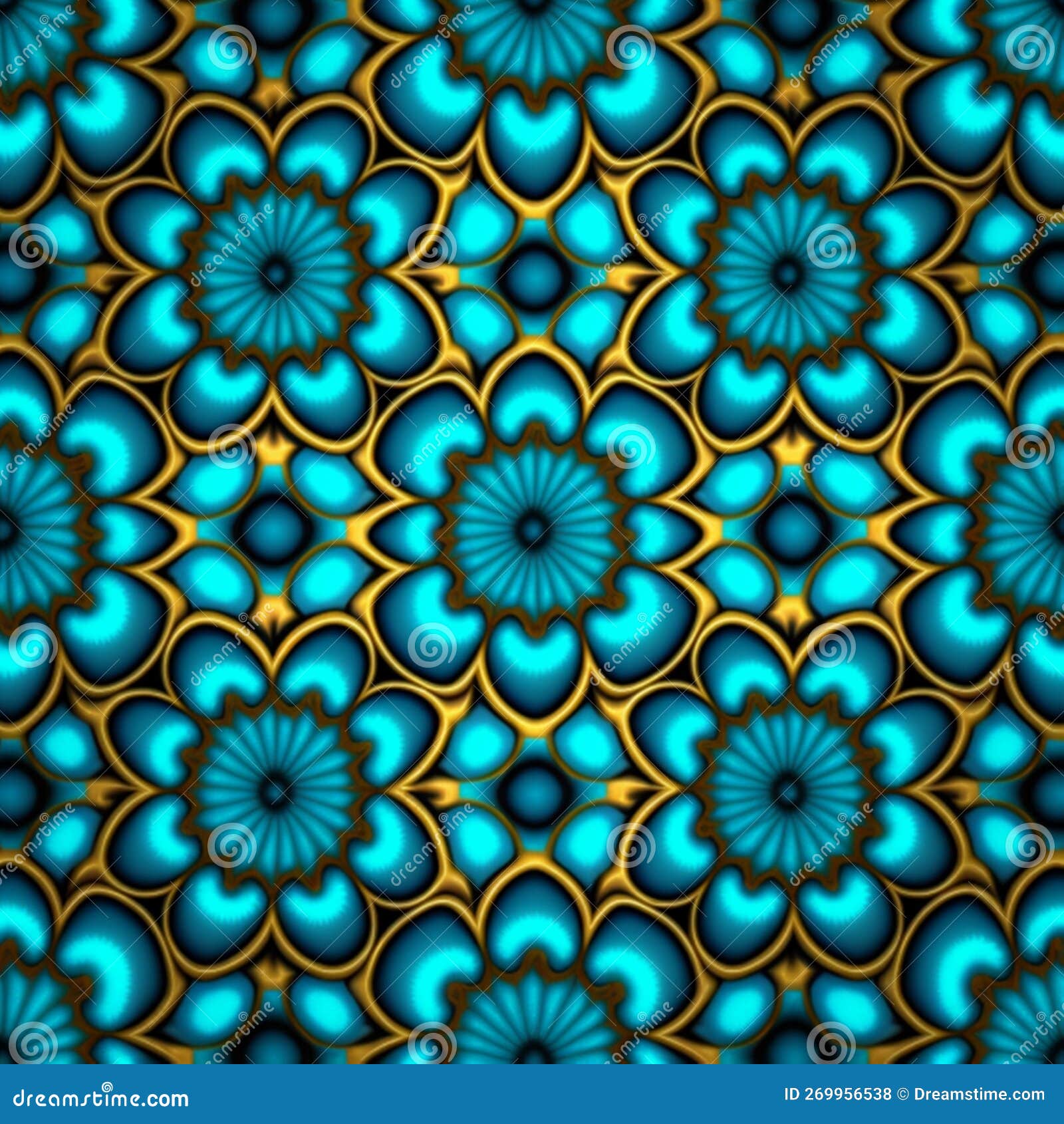Blue Modern Pattern in Graphic Design Stock Illustration - Illustration ...