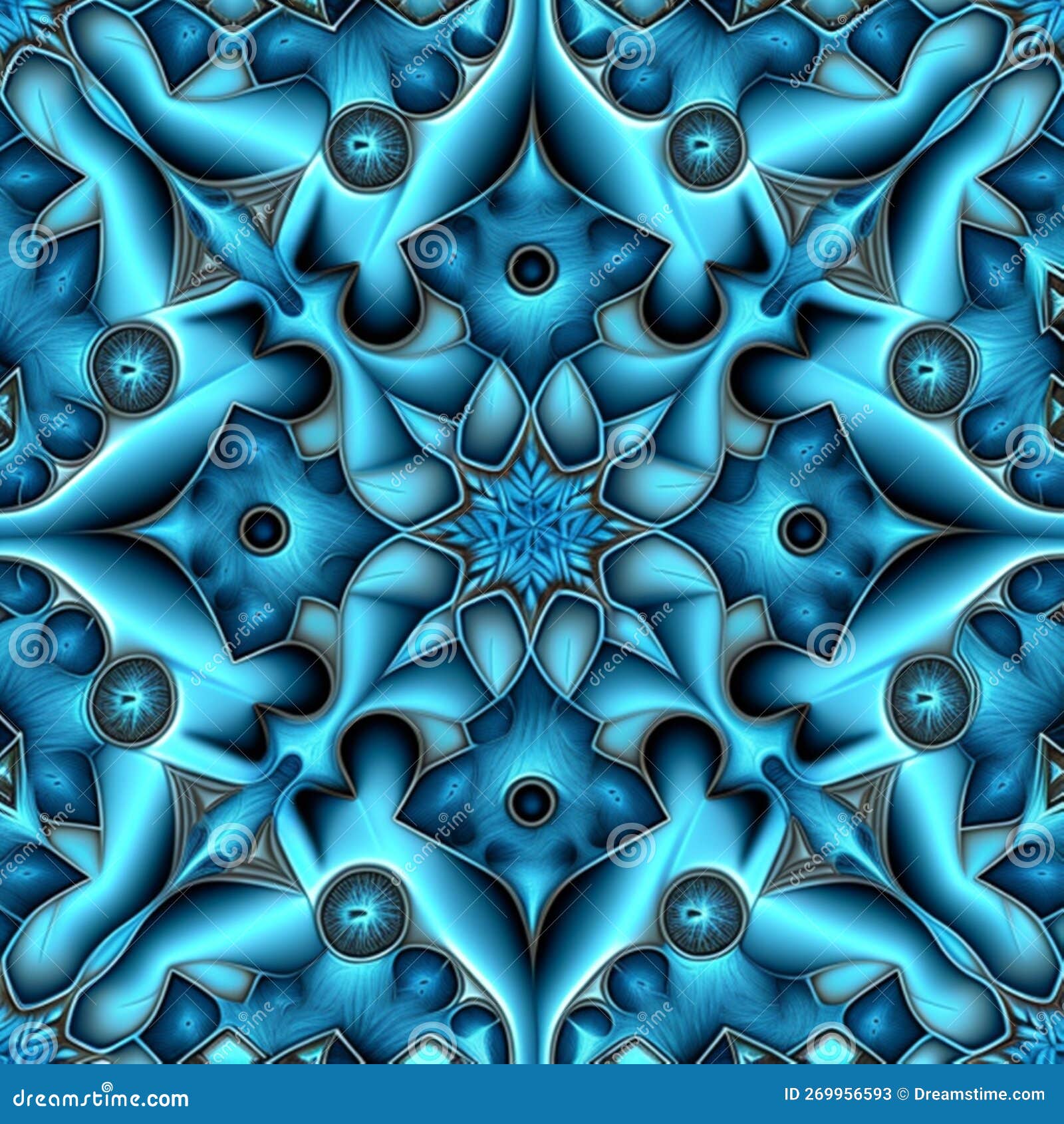 Blue Modern Pattern in Graphic Design Stock Illustration - Illustration ...