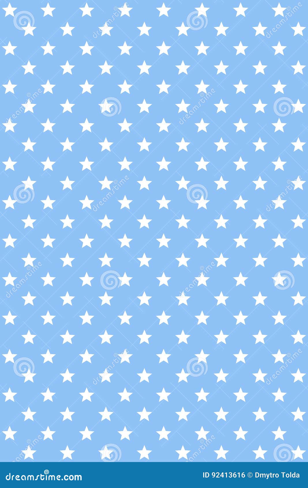 Blue Modern Seamless Pattern with White Stars Stock Vector ...