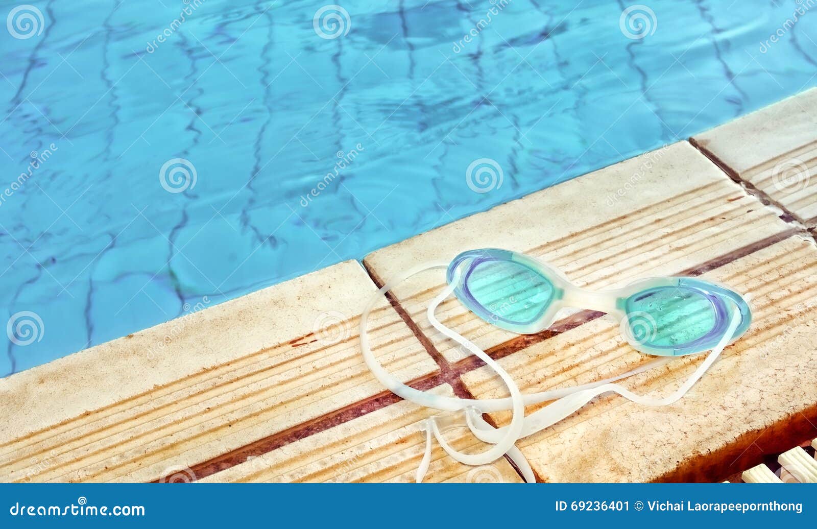 Blue modern Swim goggles stock image. Image of sport - 69236401