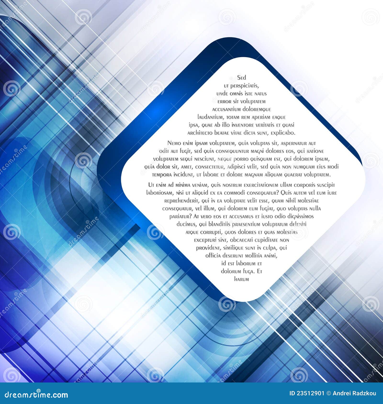 Blue modern template stock vector. Illustration of blue - 23512901